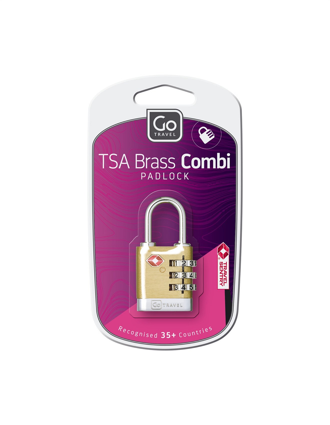 Go Travel Brass Travel Sentry Lock | David Jones