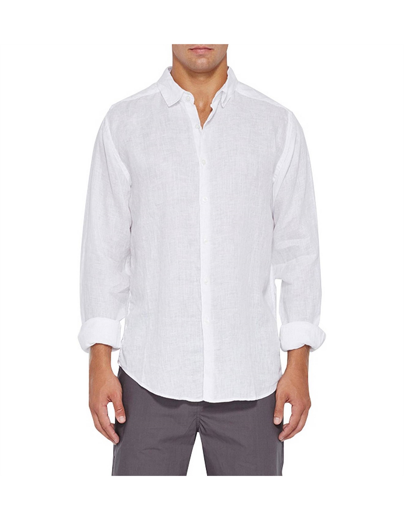 Jac + Jack Long Sleeve Alex Shirt | David Jones