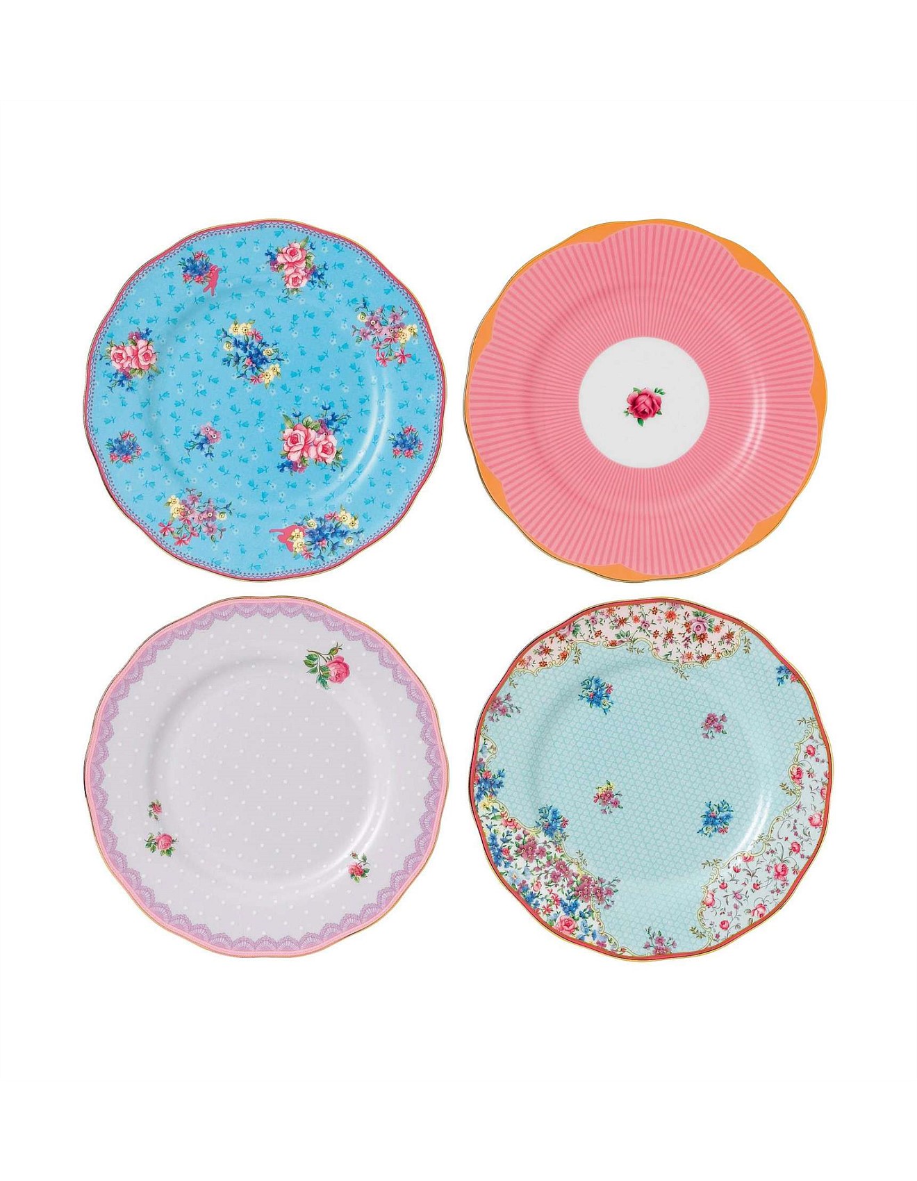 Candy Collection Set 4 Plates 20cm