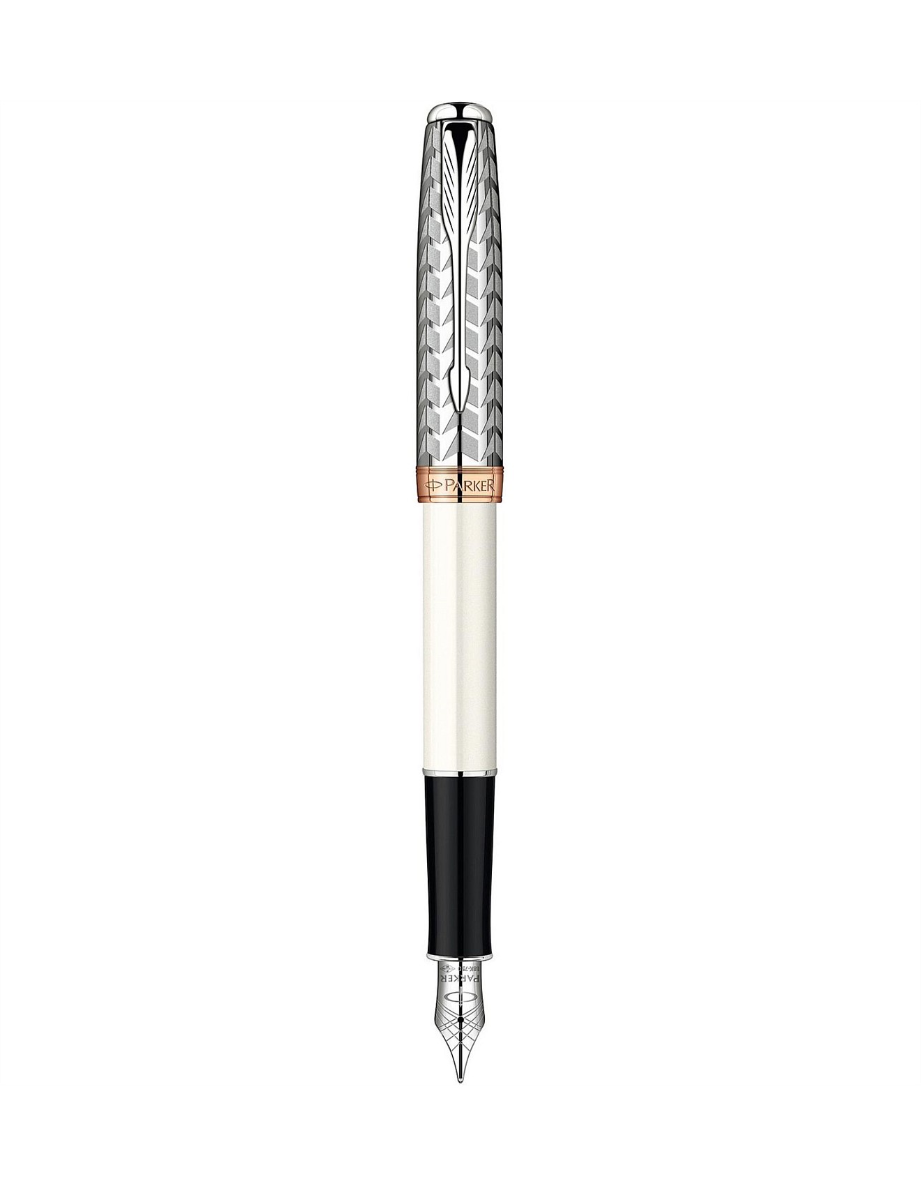 Parker Sonnet Fountain Pen Metal & Pearl Lacquer | David Jones