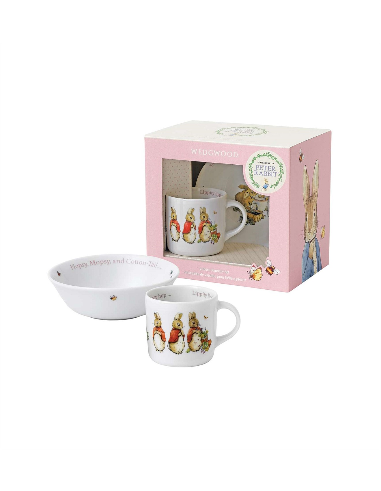 Wedgwood Peter Rabbit Classic Girls 2 Piece Set | David Jones