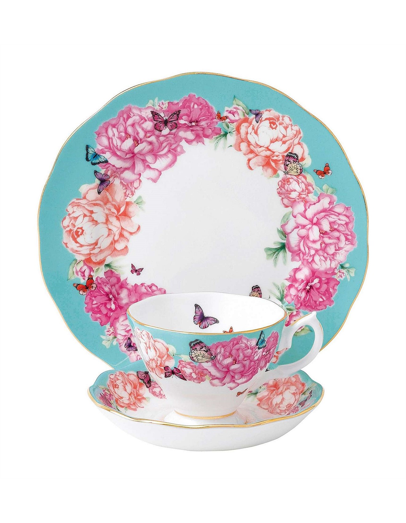 Royal Albert Miranda Kerr Devotion Tea Cup, Saucer & Plate | David Jones