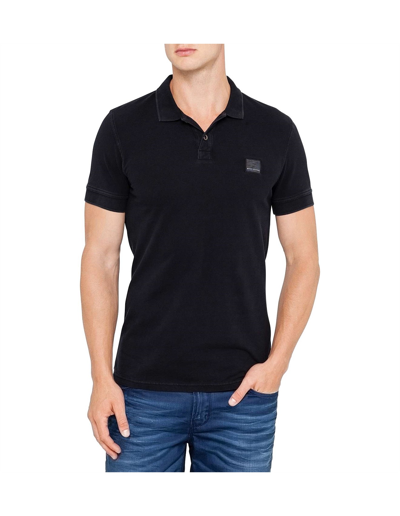 Boss Short Sleeve Pascha Logo Polo | David Jones