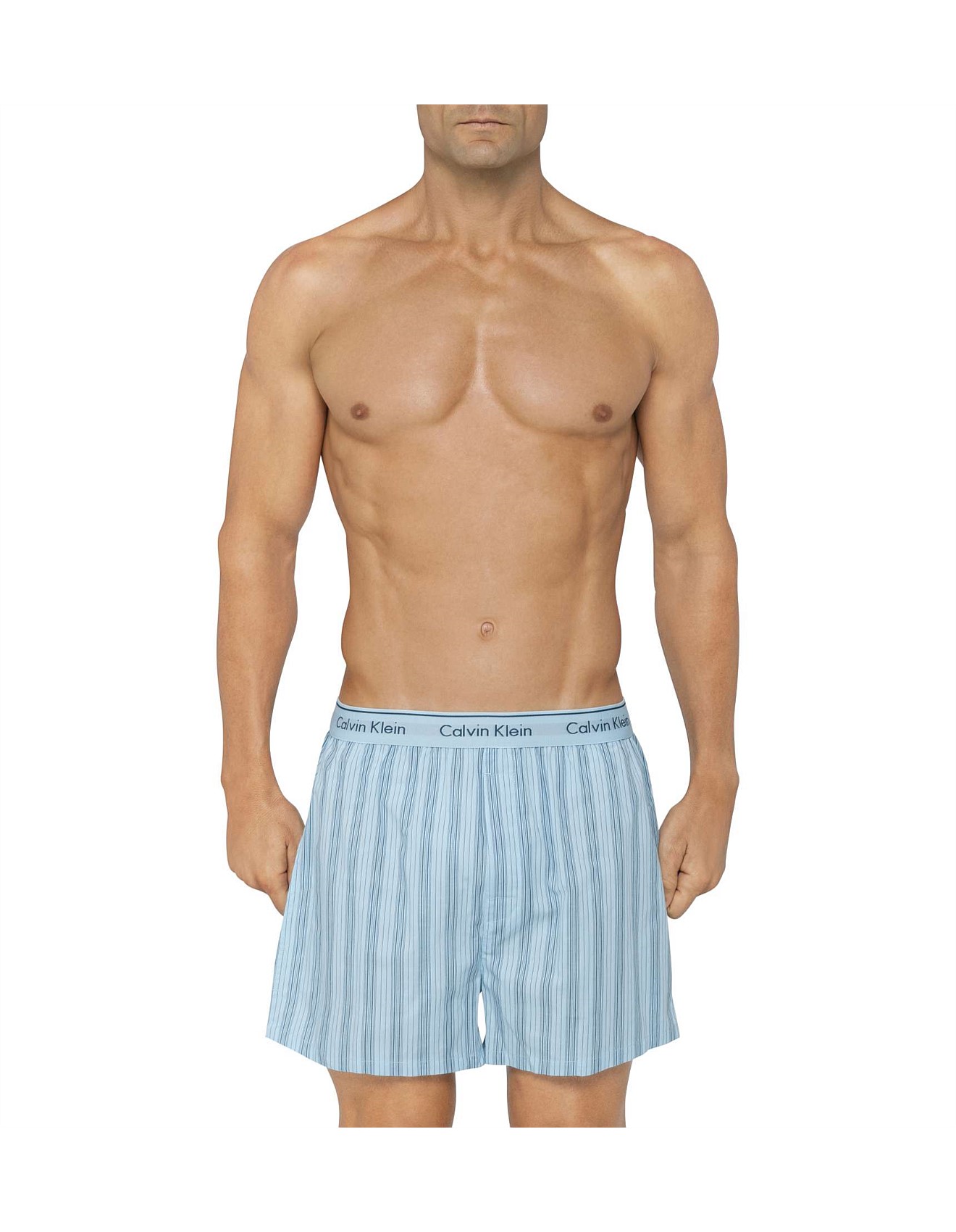 Calvin Klein Woven Boxers Boxer Wvn Trad Fit | David Jones