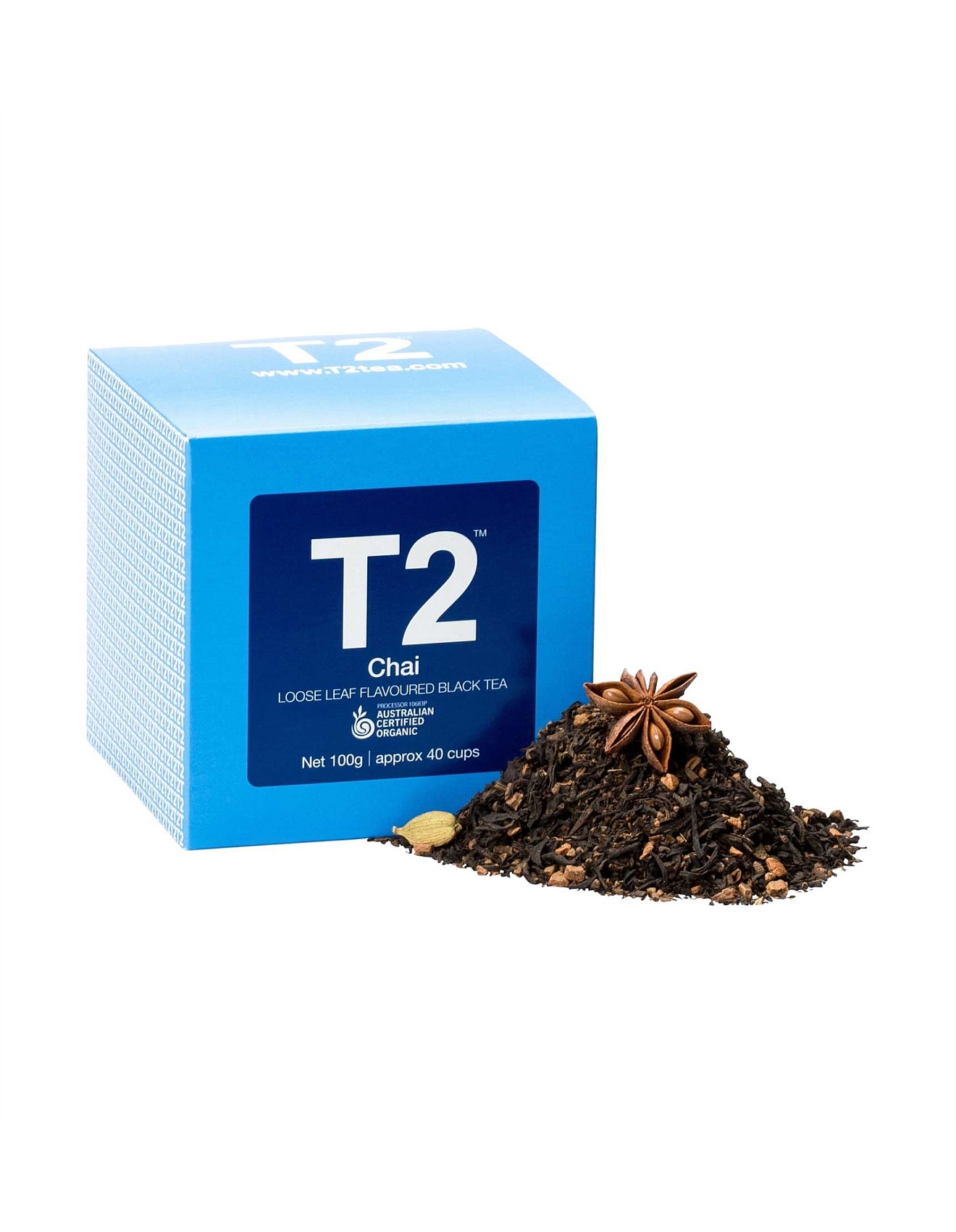 T2 T2 Organic Chai 100g | David Jones