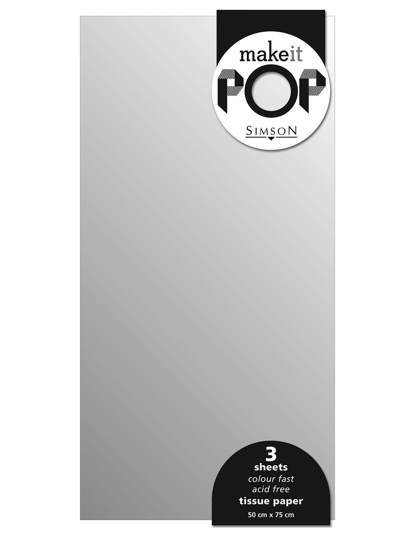 Simson Silver Metallic Tissue Paper | David Jones