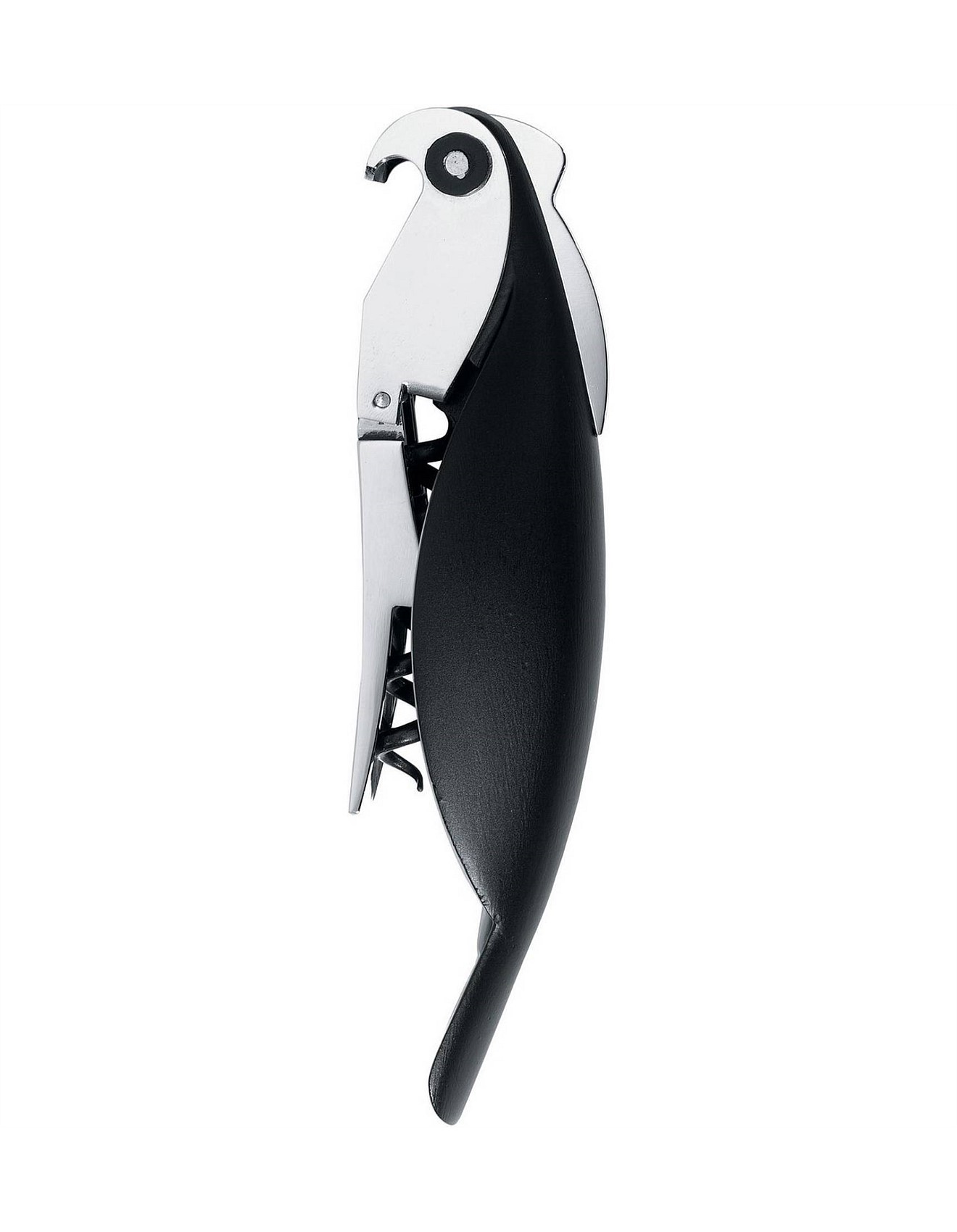 Alessi Parrot Corkscrew Black | David Jones