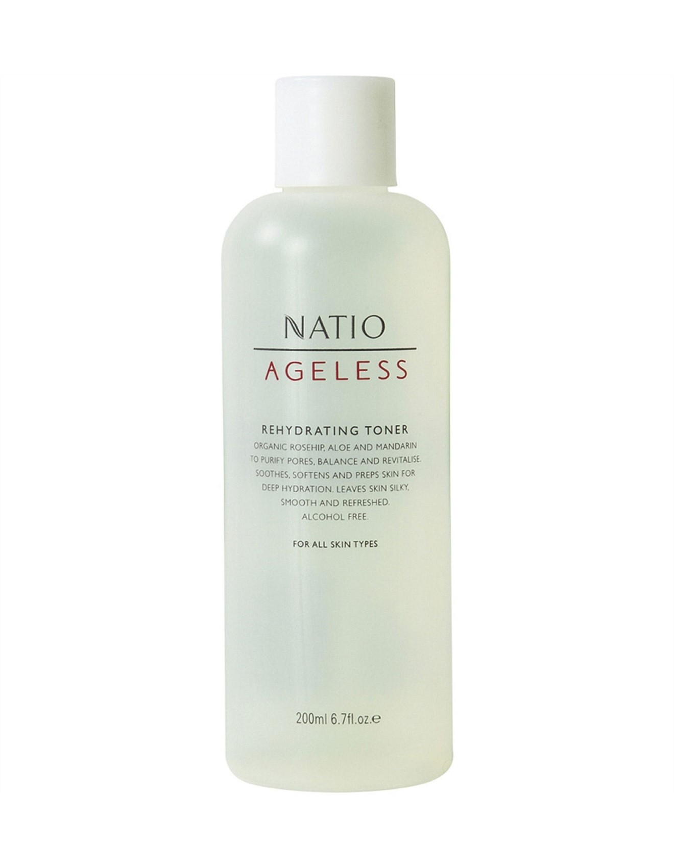 Natio Ageless Rehydrating Toner 200ml | David Jones