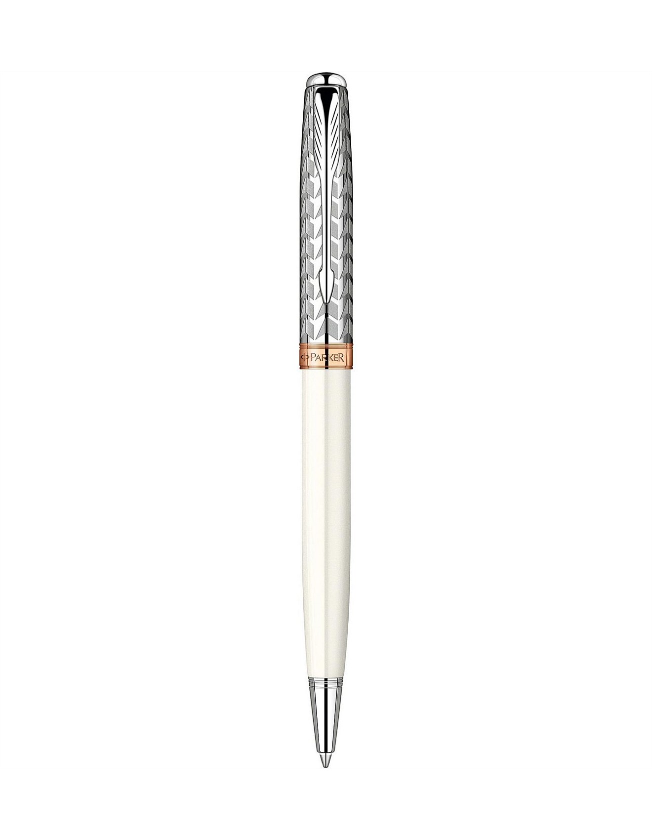 Parker Sonnet Ballpoint Pen Metal & Pearl Lacquer | David Jones