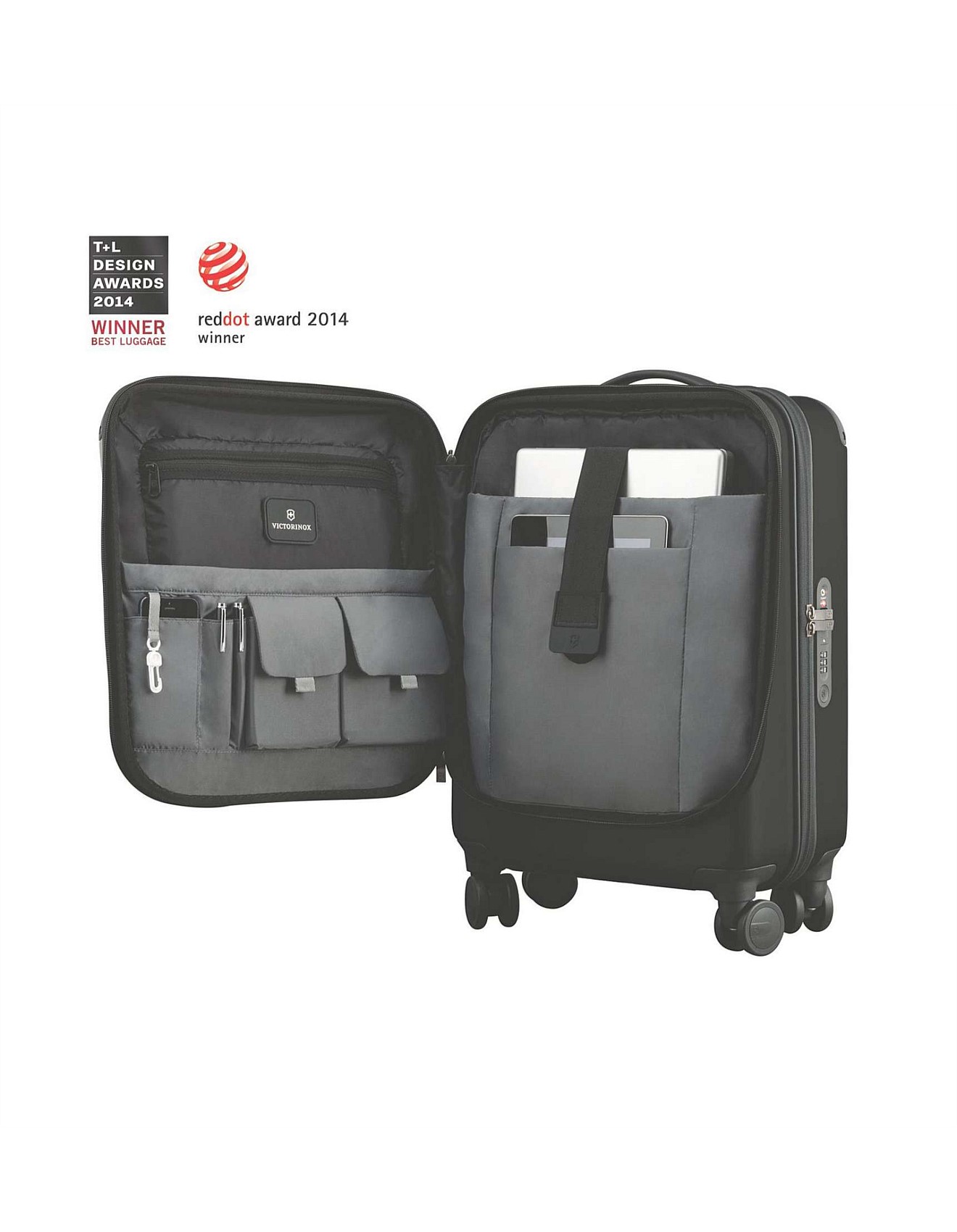 Victorinox Spectra 2.0 Cabin 8-wheel Quick Access Door 55cm | David Jones