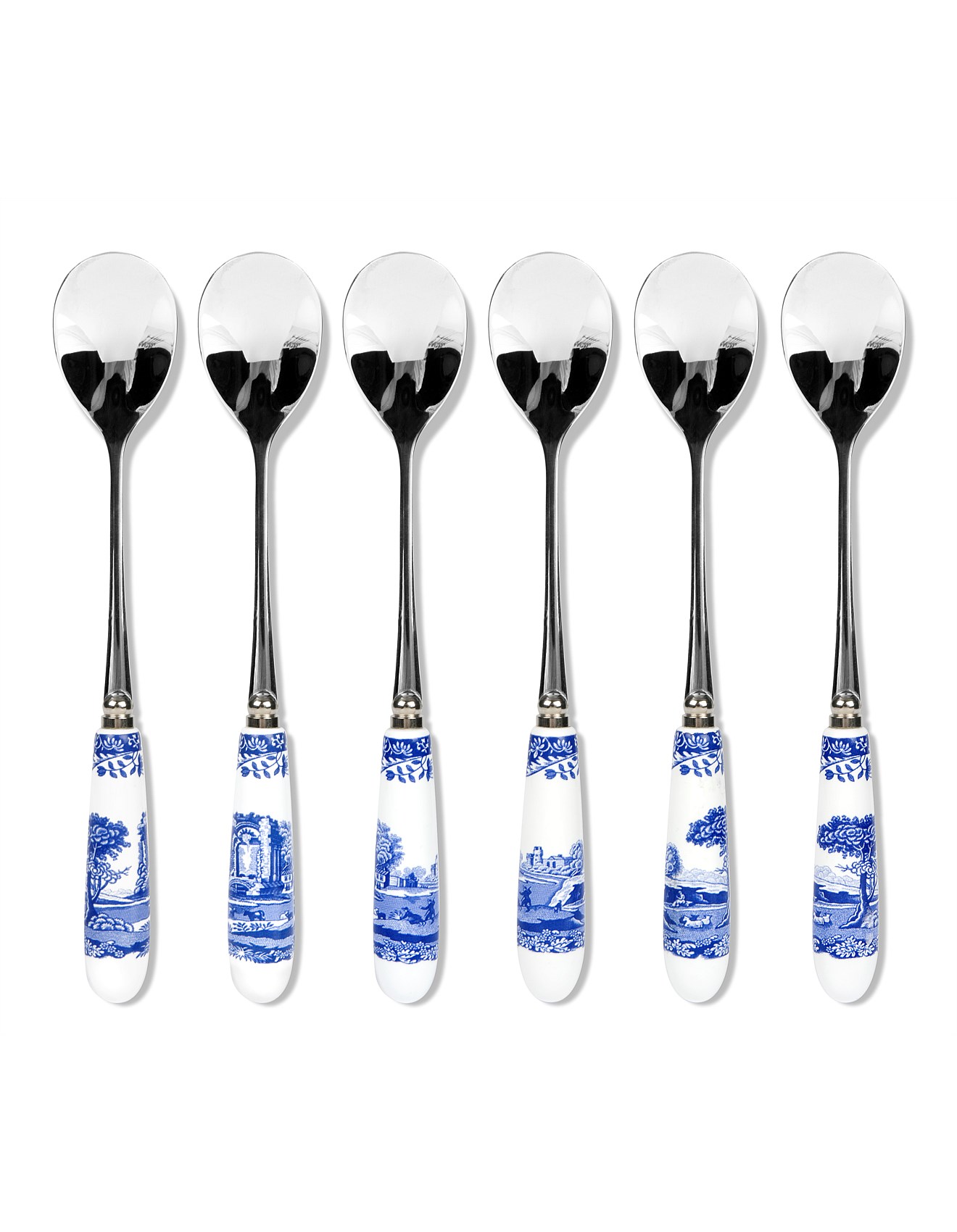 Spode Blue Italian Tea Spoons Set Of Six | David Jones