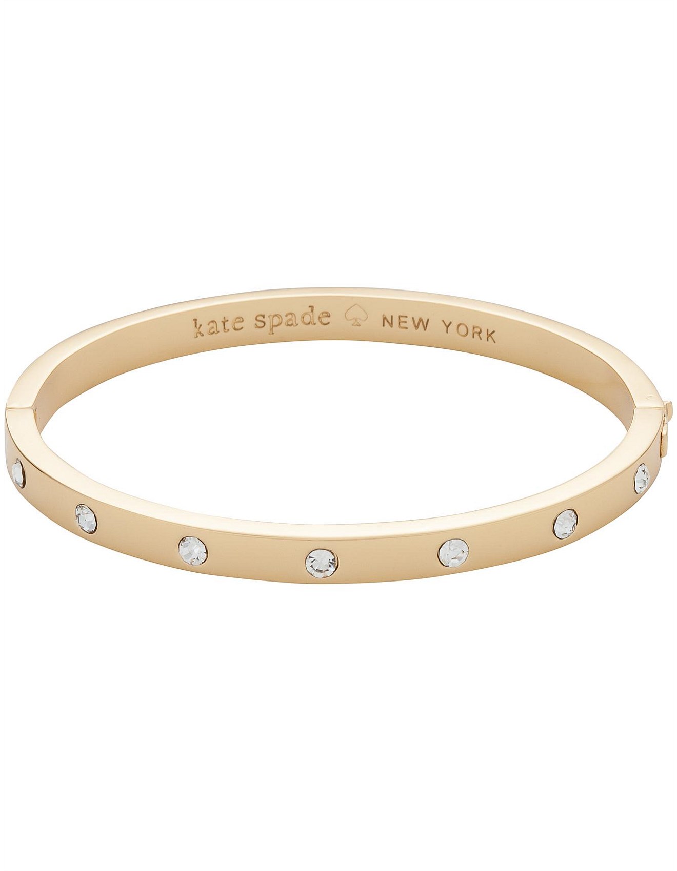 Kate Spade New York Metal Stone Hinge Bangle | David Jones