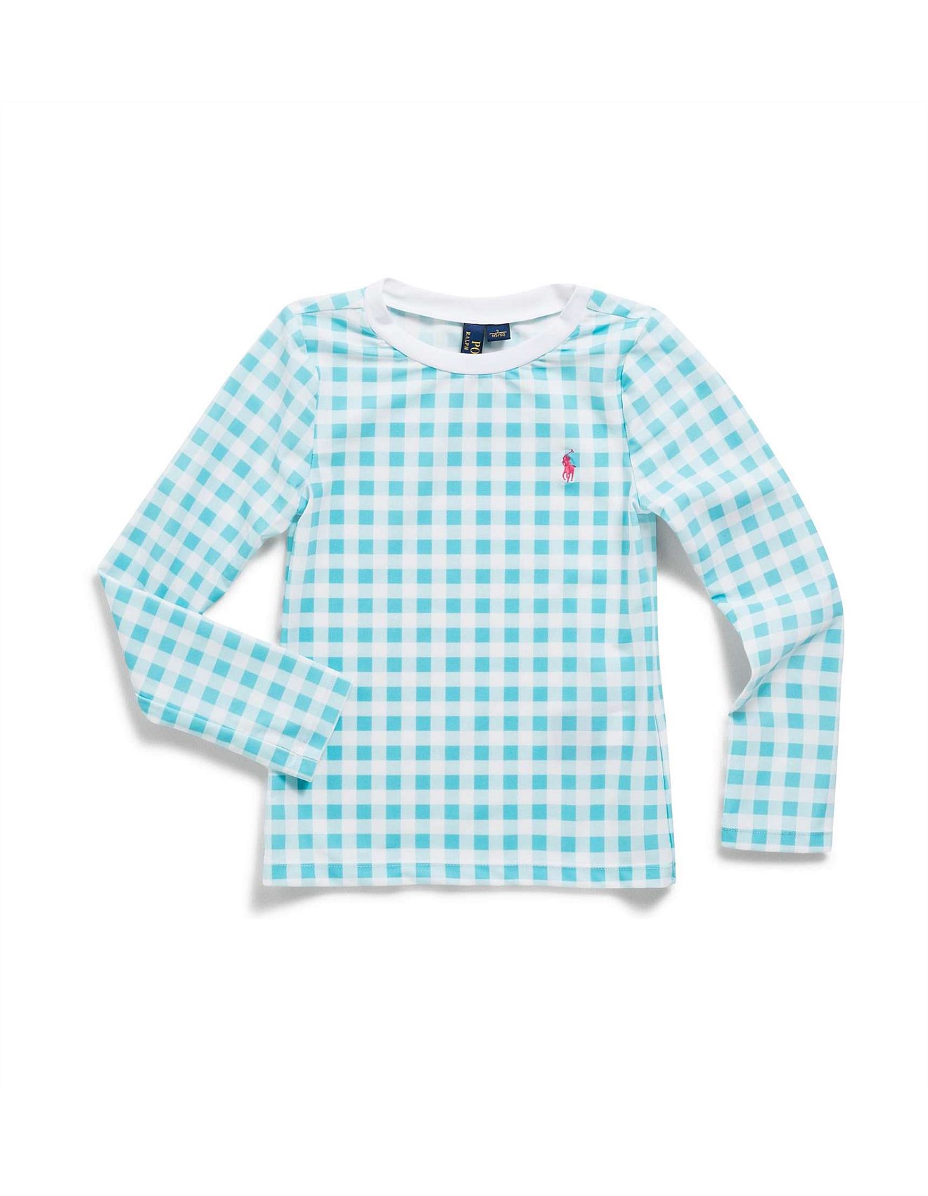 Polo Ralph Lauren Gingham Rash Guard (2-7 Years) | David Jones