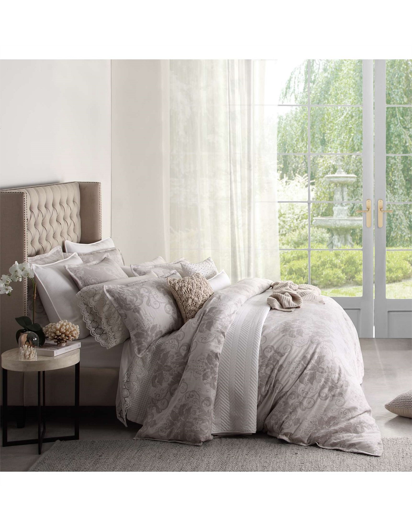 Private Collection Ines Linen Quilt Cover Set -King | David Jones