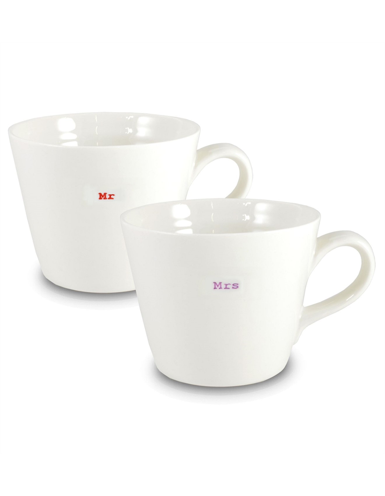 Keith Brymer Jones Mr Mrs Bucket Mug Pair | David Jones