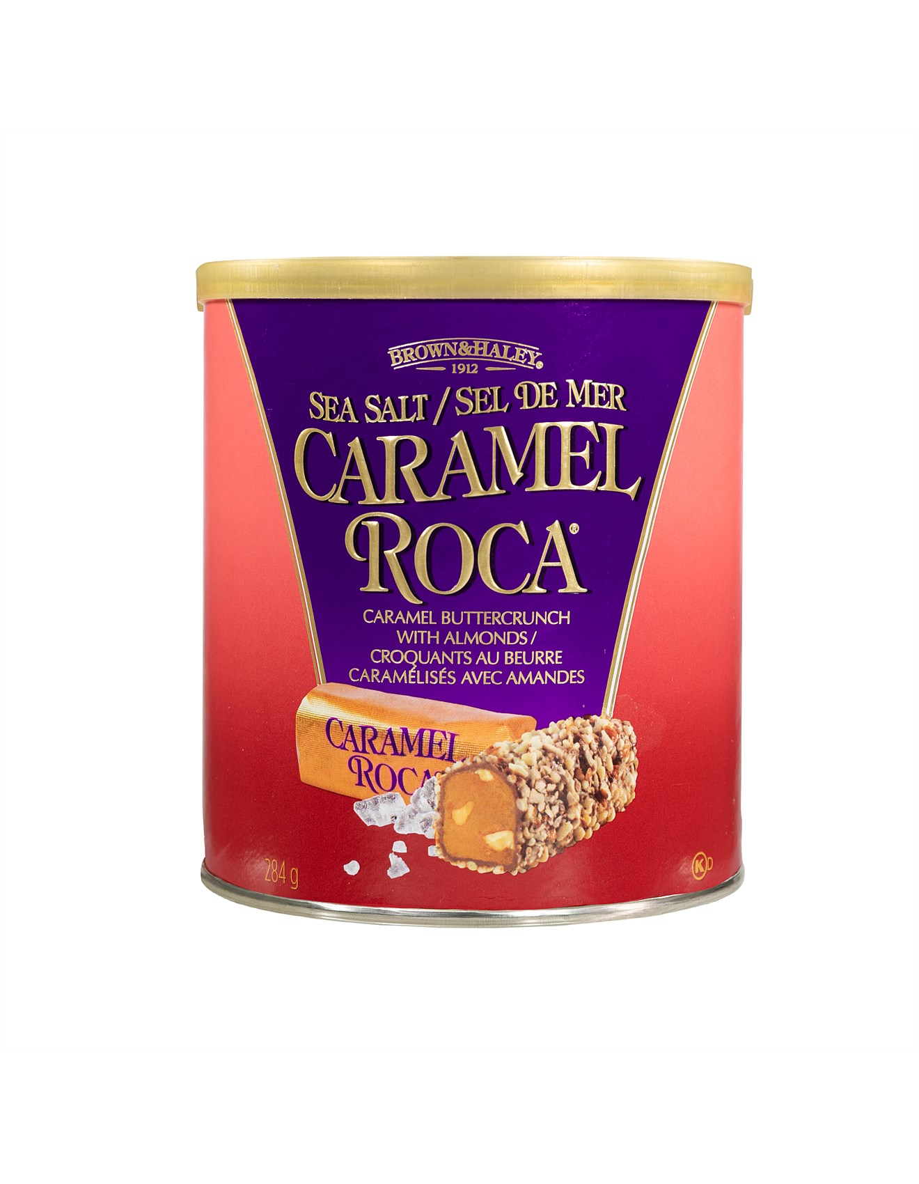 Brown & Haley Sea Salt Caramel Roca Canister 284g | David Jones