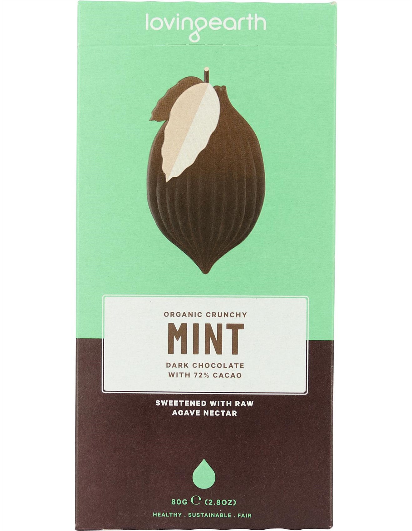 Chocolate and Confectionery - Crunchy Mint Chocolate 80g