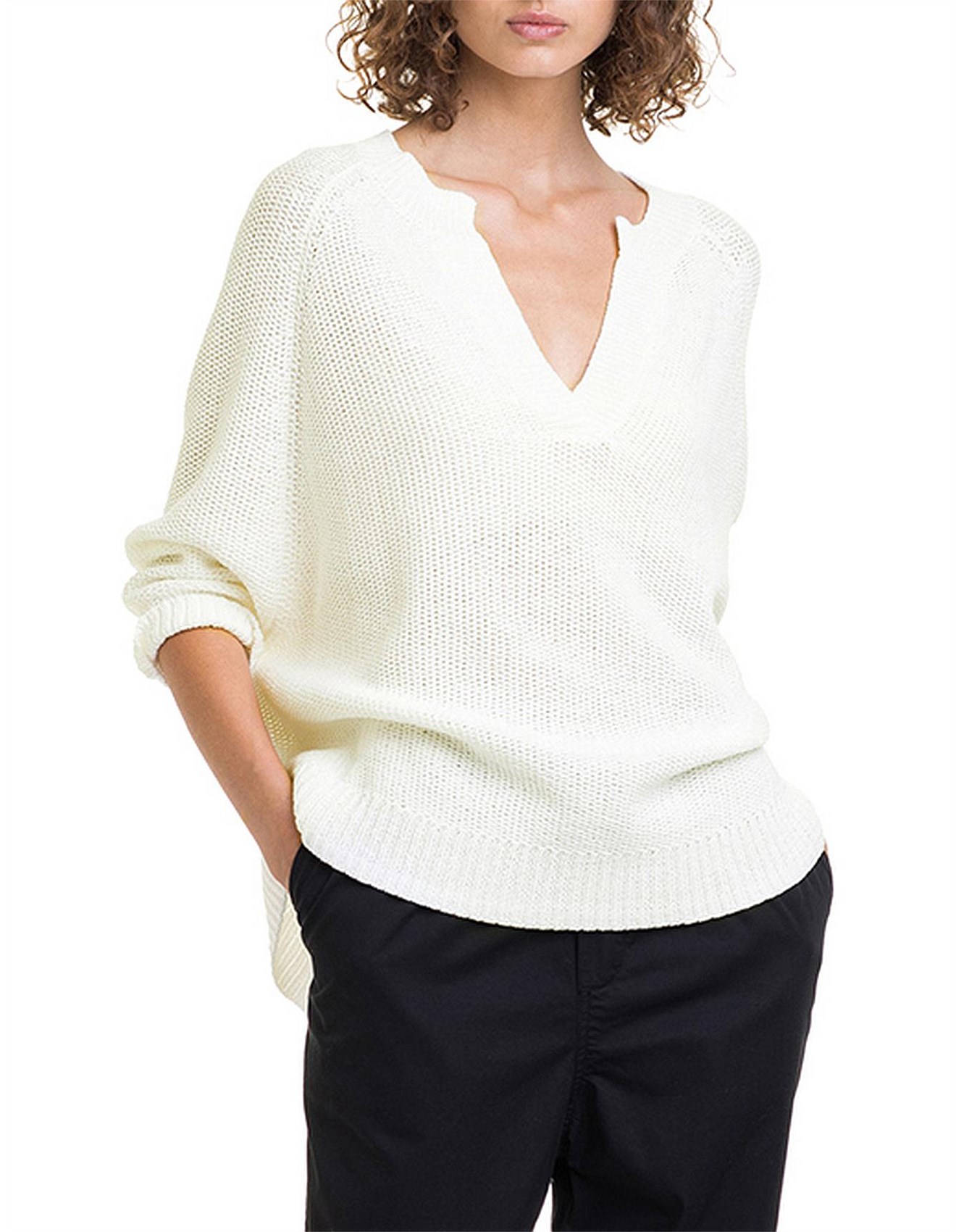 Country Road Tuck Stitch Knit | David Jones