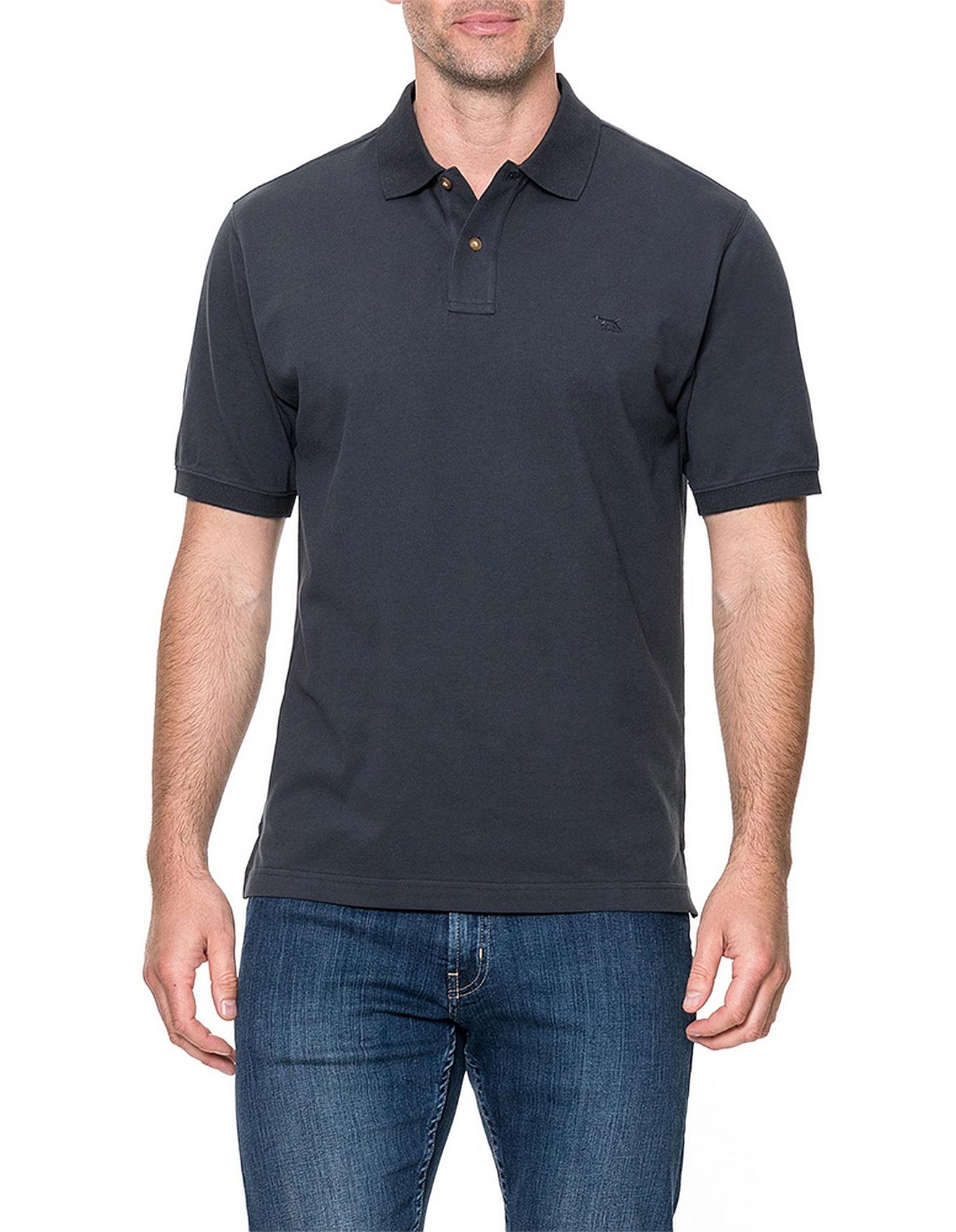 Rodd & Gunn Devonport Polo Pewter | David Jones