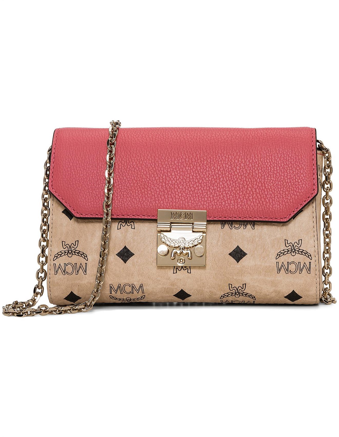 Mcm Millie Vi L Bl W-r34 Sml Flap Cross, 001 | David Jones