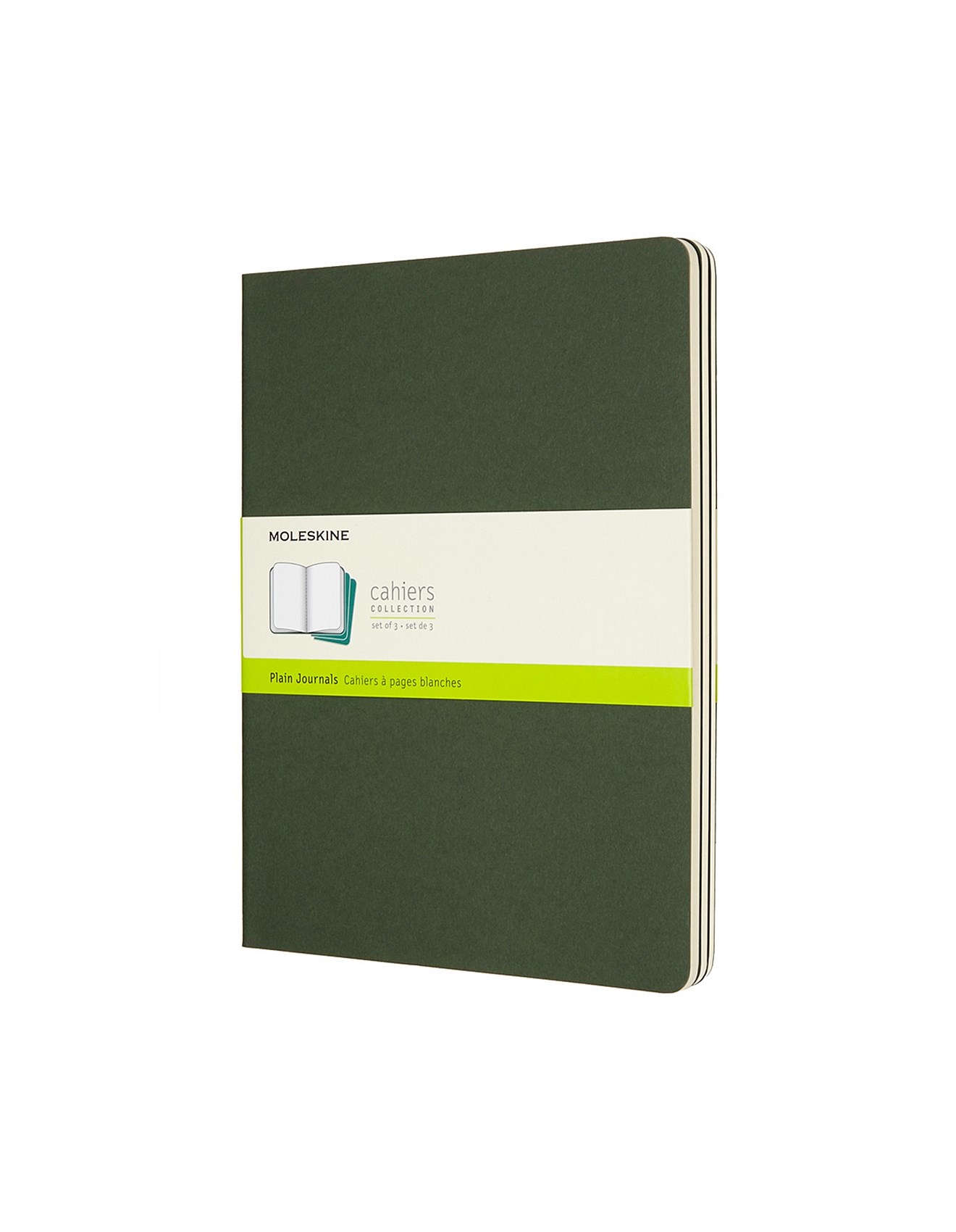 Moleskine Cahier Set Of 3 Xl Plain Notebooks | David Jones