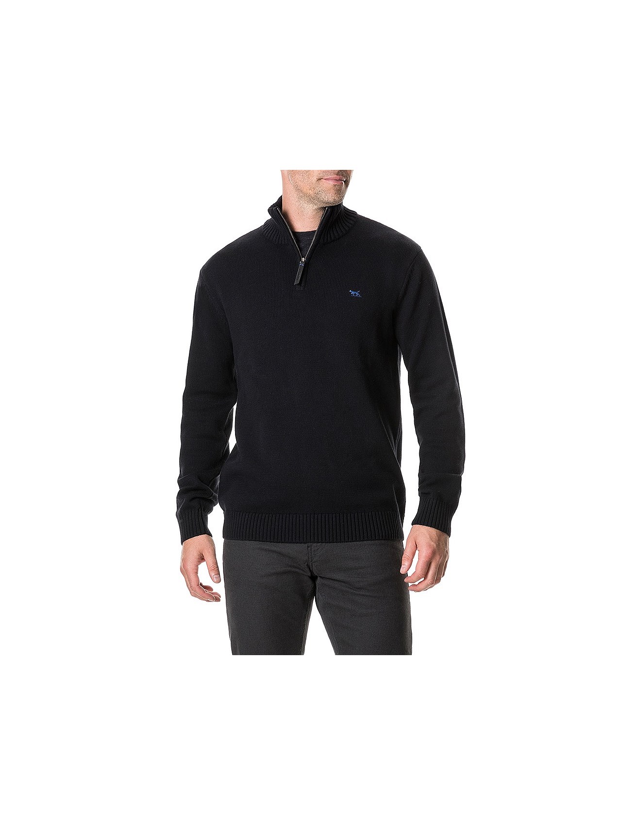 Rodd & Gunn Merrick Bay Knit -Onyx | David Jones