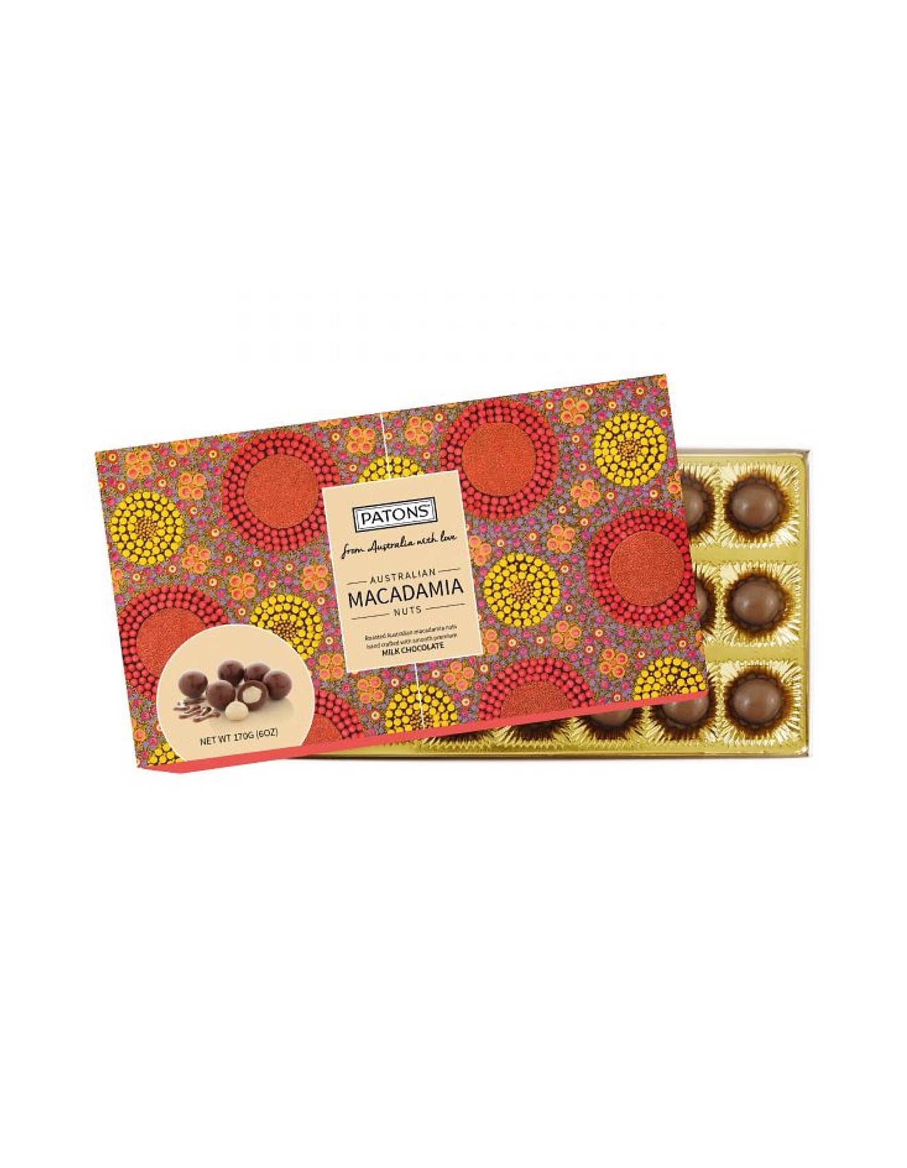 Paton's Milk Chocolate Macadamia Box 170g | David Jones