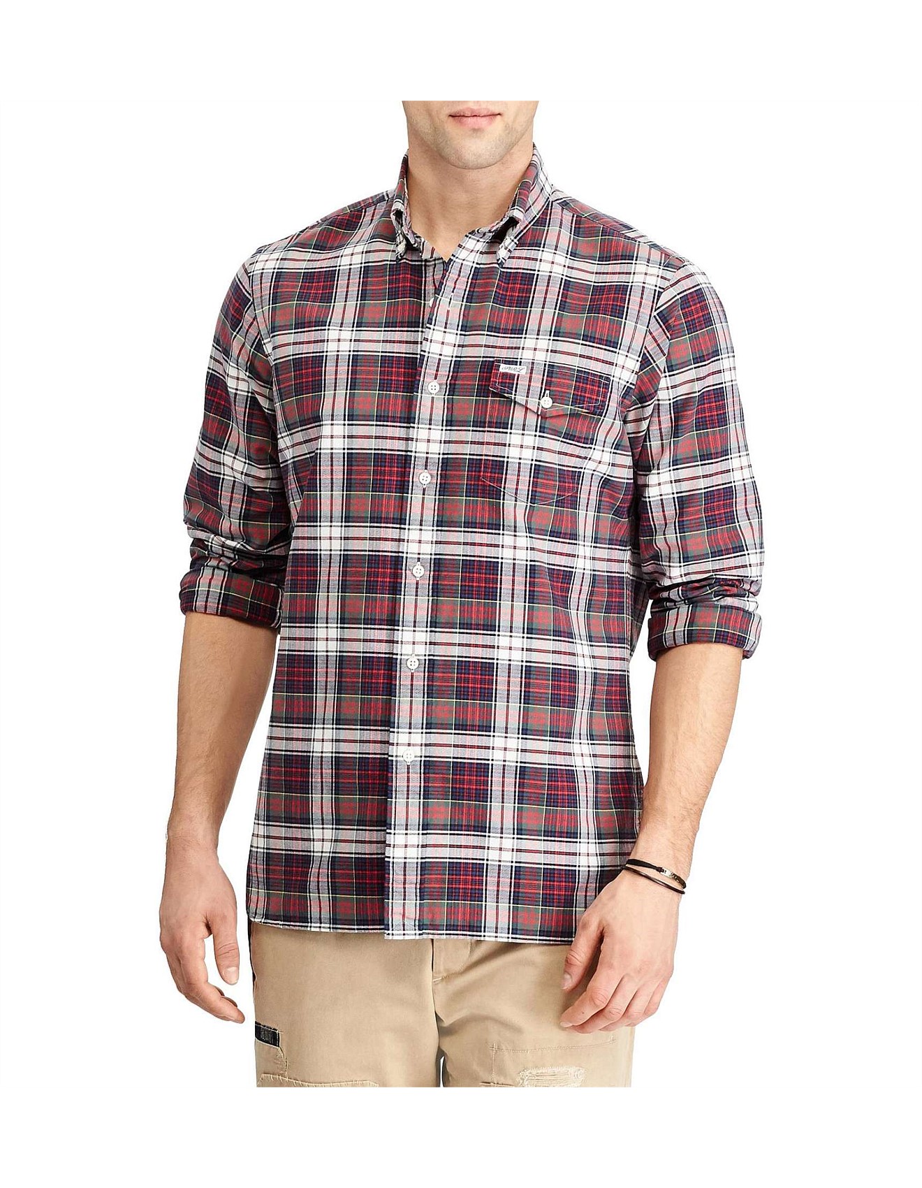 Polo Ralph Lauren the Iconic Plaid Oxford Shirt | David Jones