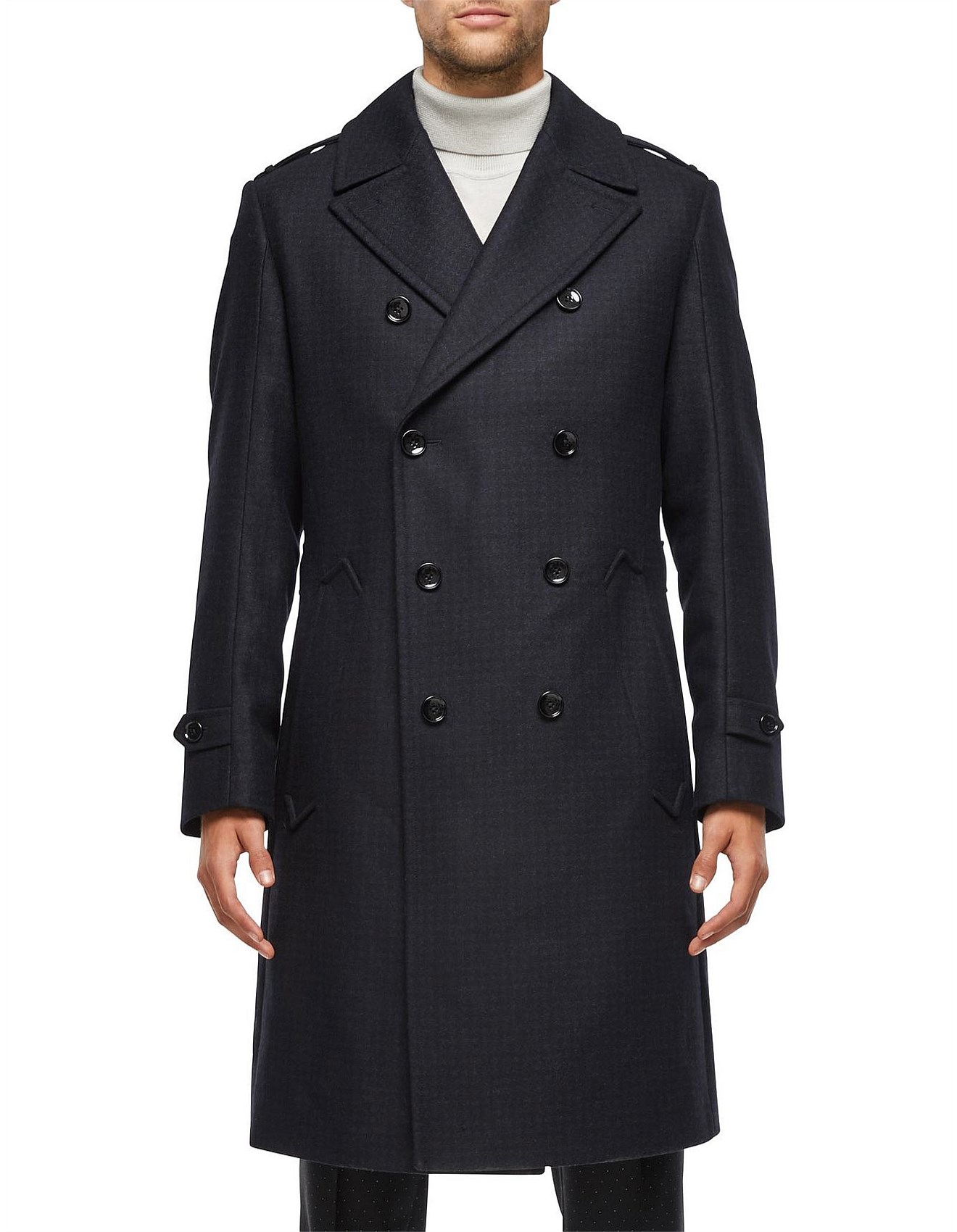 Calibre Check Overcoat | David Jones