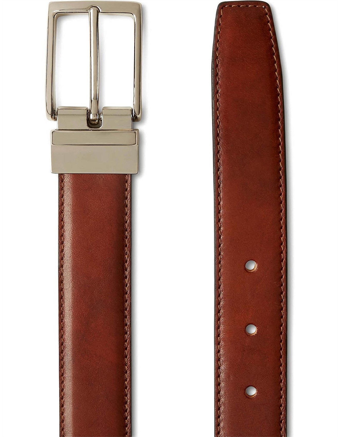 Calibre Bastian Leather Belt | David Jones