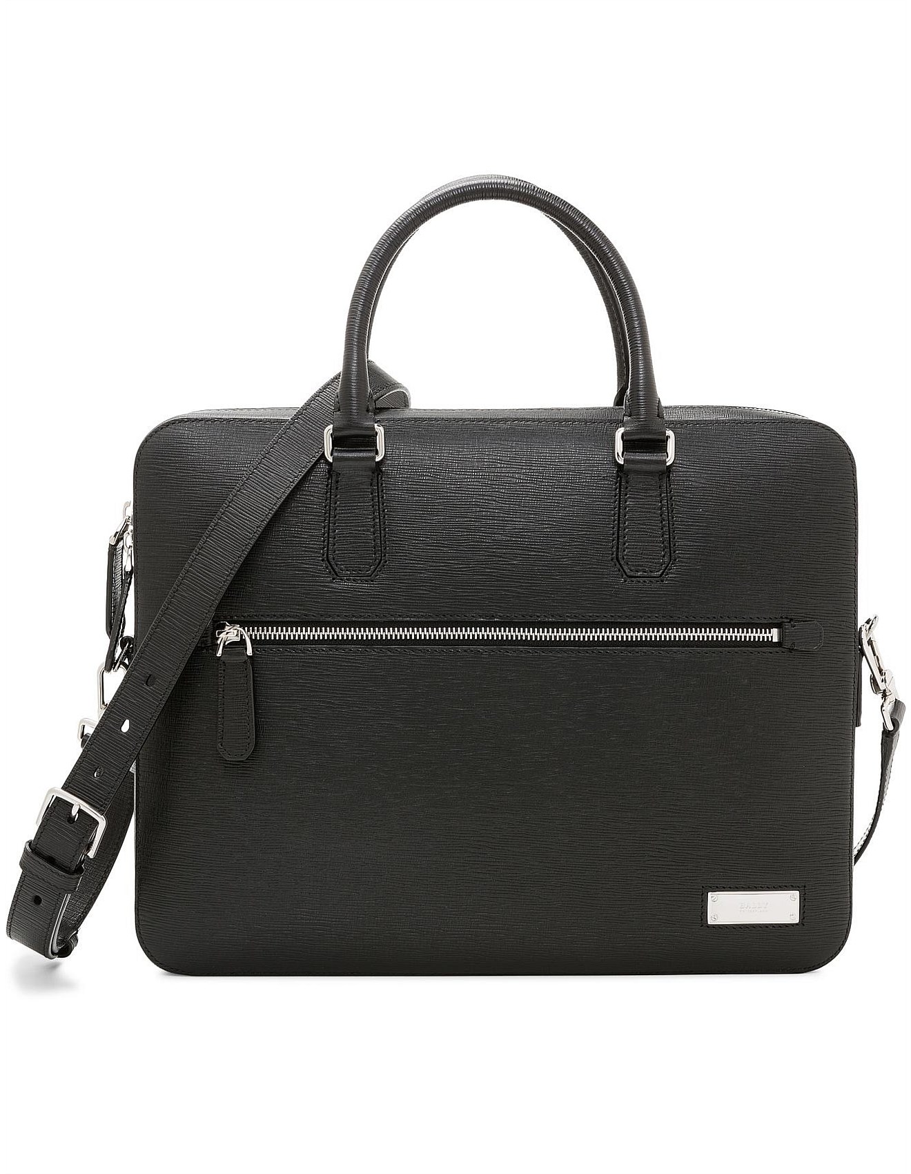 Bally Leather Business Briefcase Bag | David Jones