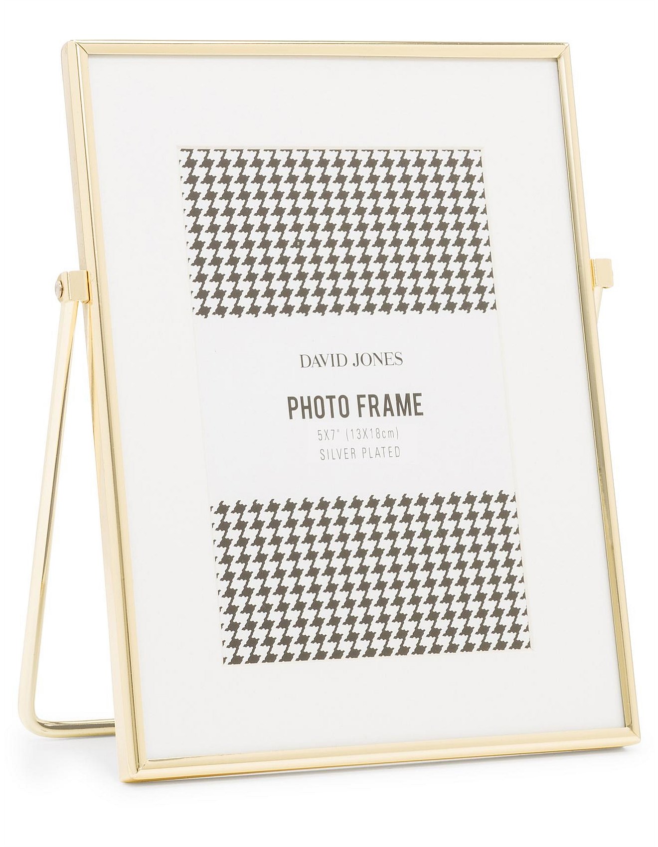 David Jones Easel 5x7 Brass Plated Metal Photo Frame | David Jones