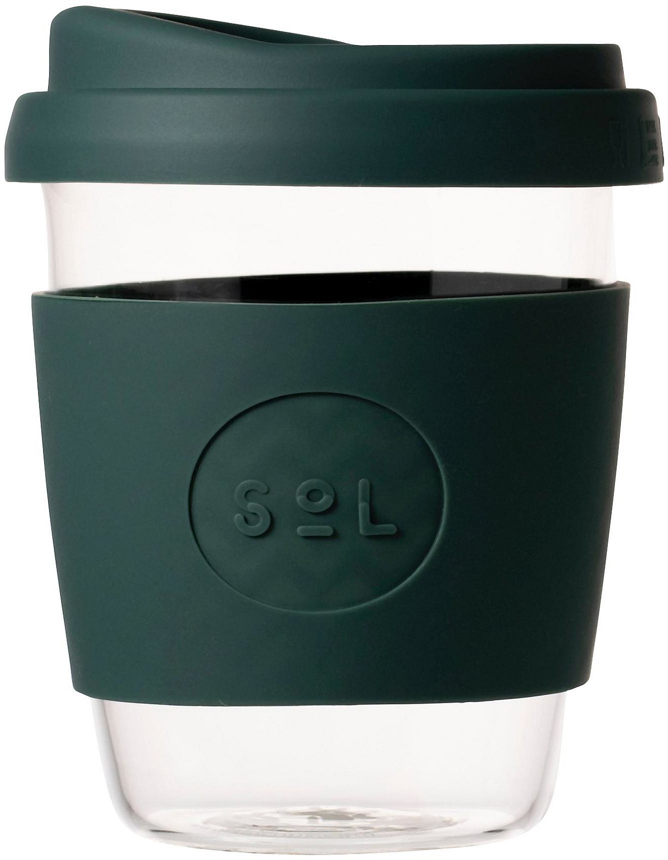 Sol Cups Sol Cups 355ml Glass Cup Deep Sea Green | David Jones