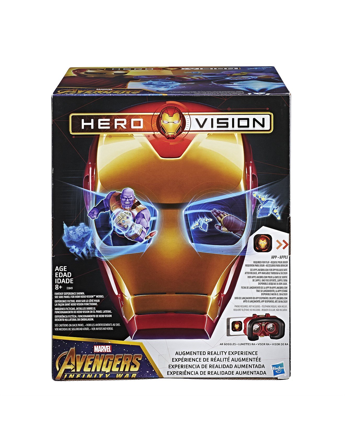 The Avengers Avengers Hero Vision Iron Man Ar Mask | David Jones