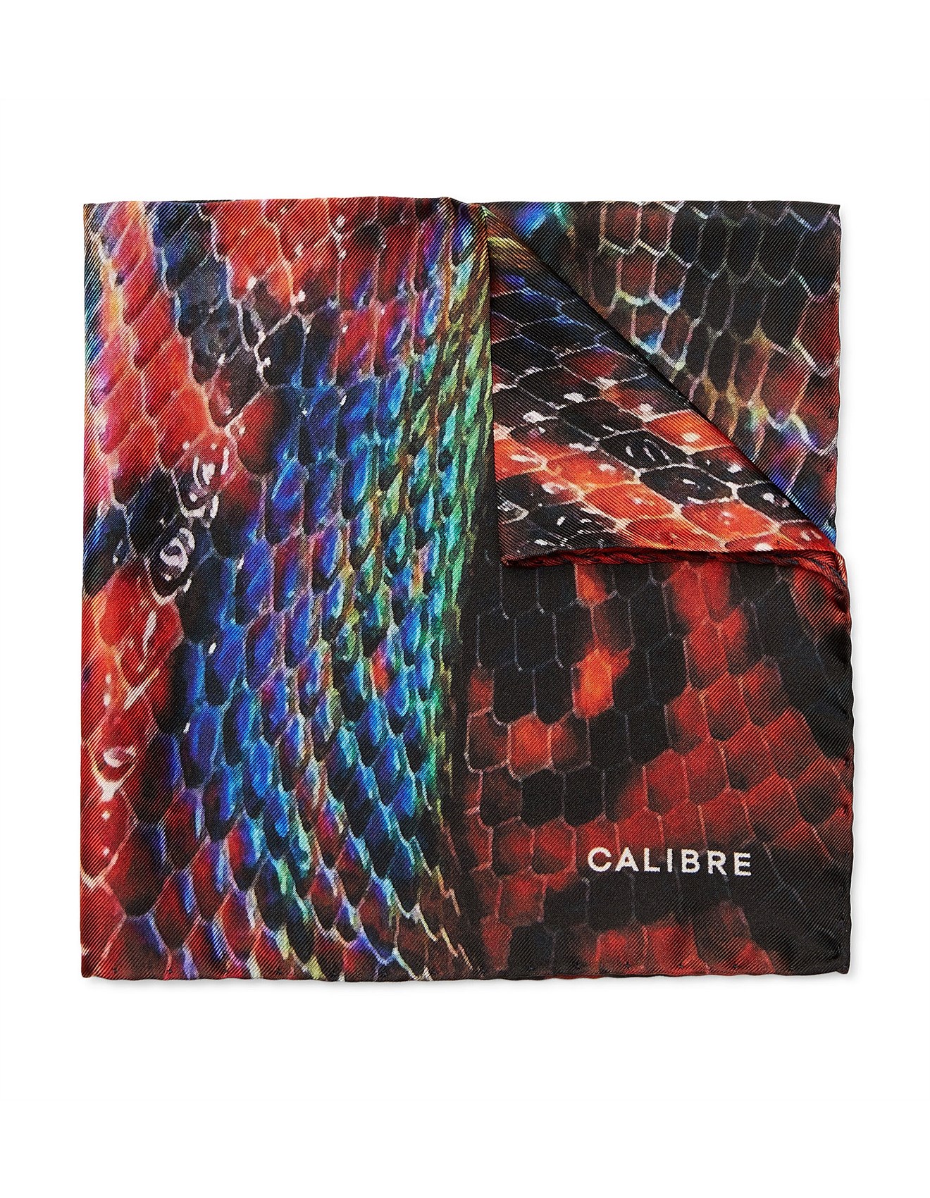 Calibre Snake Pocket Square | David Jones