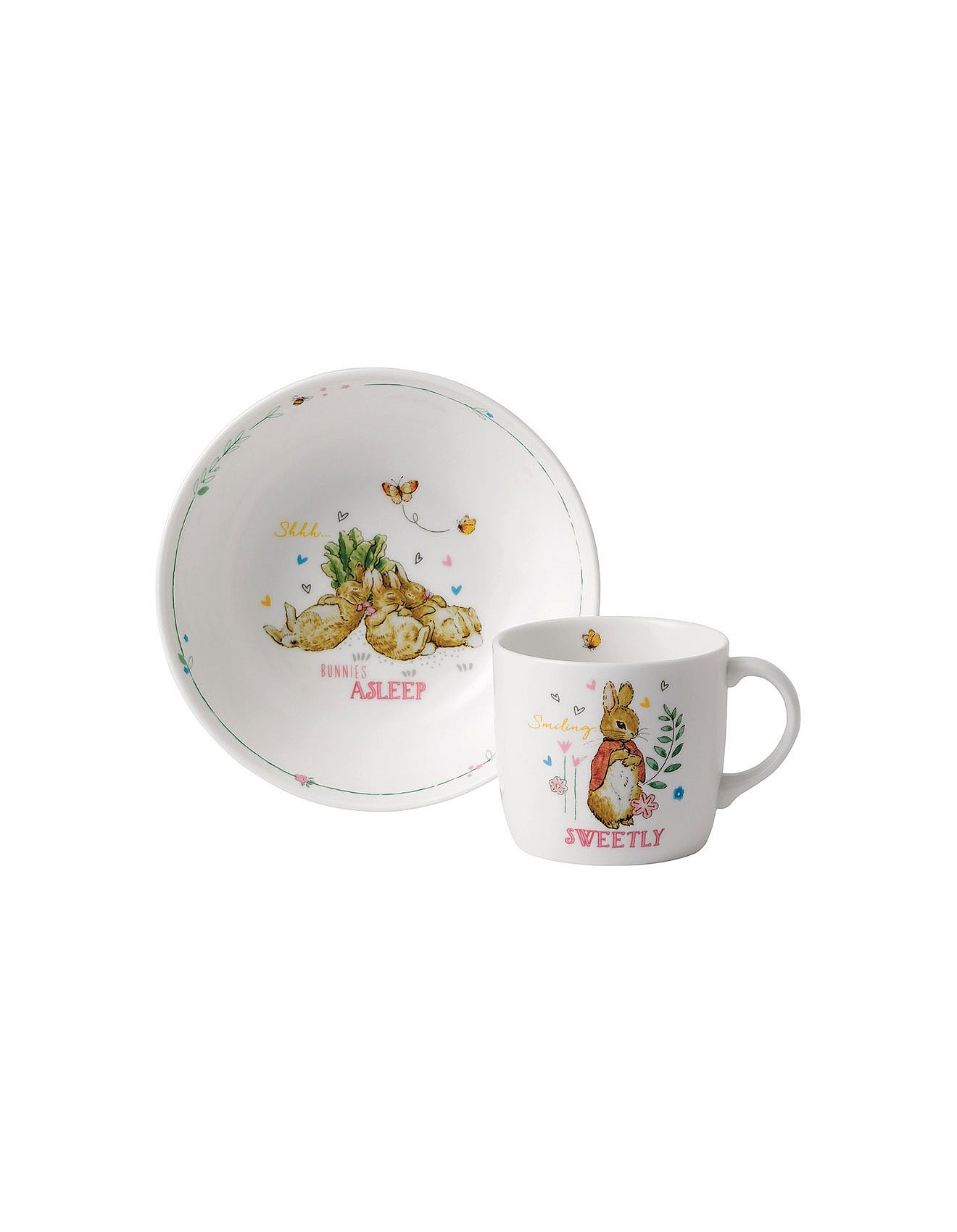 Wedgwood Peter Rabbit Pink 2 Piece Set | David Jones