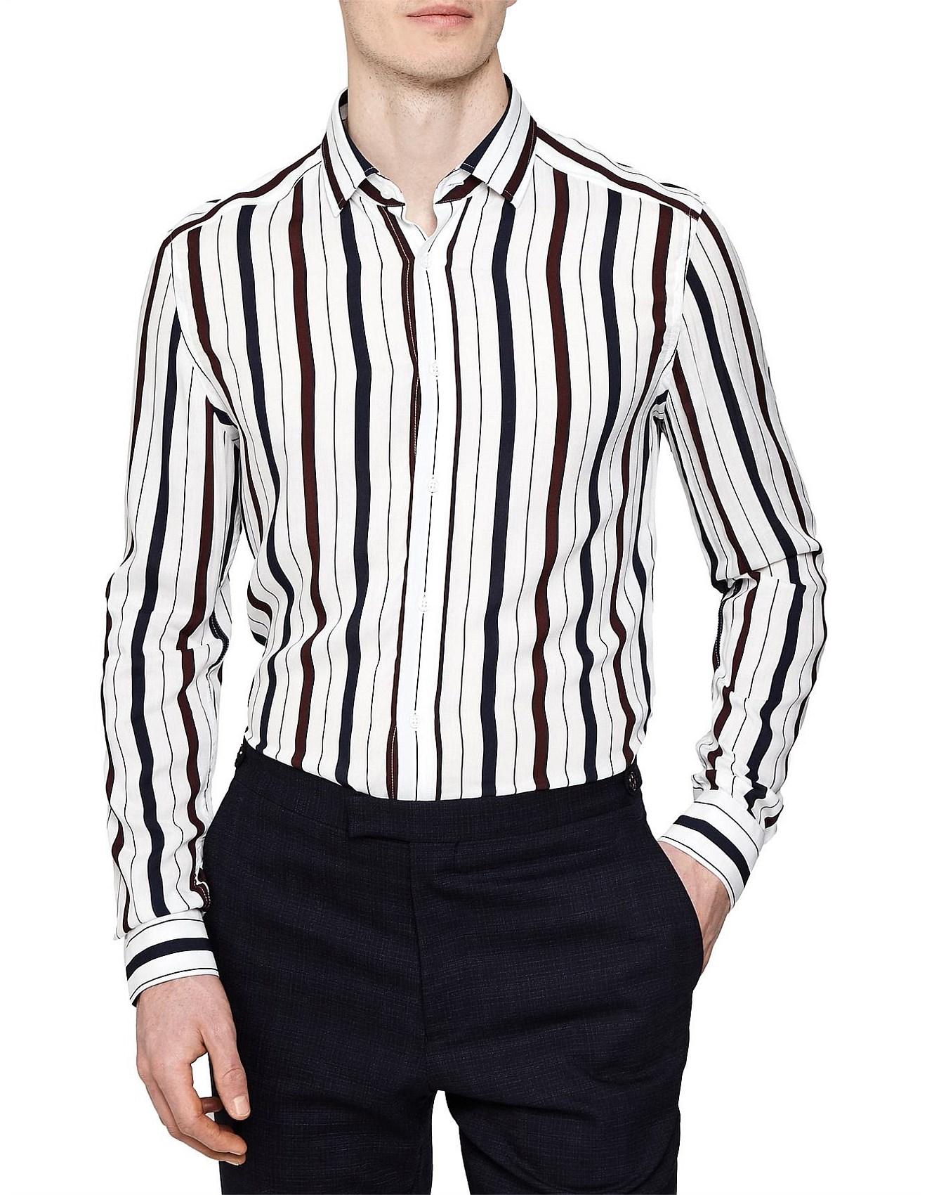 Reiss Capaldi Bold Striped Shirt | David Jones