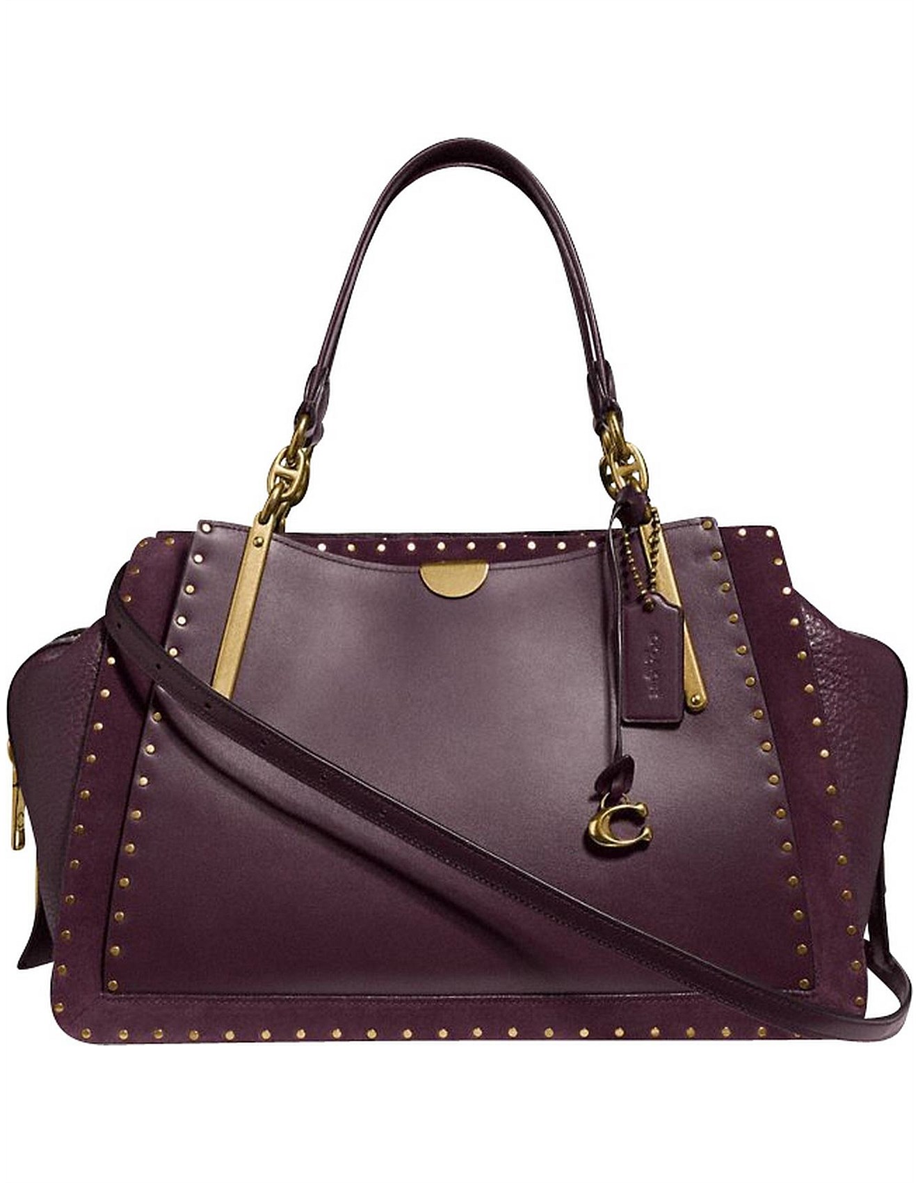 Coach Border Rivets Mixed Leather Dreamer 36 | David Jones