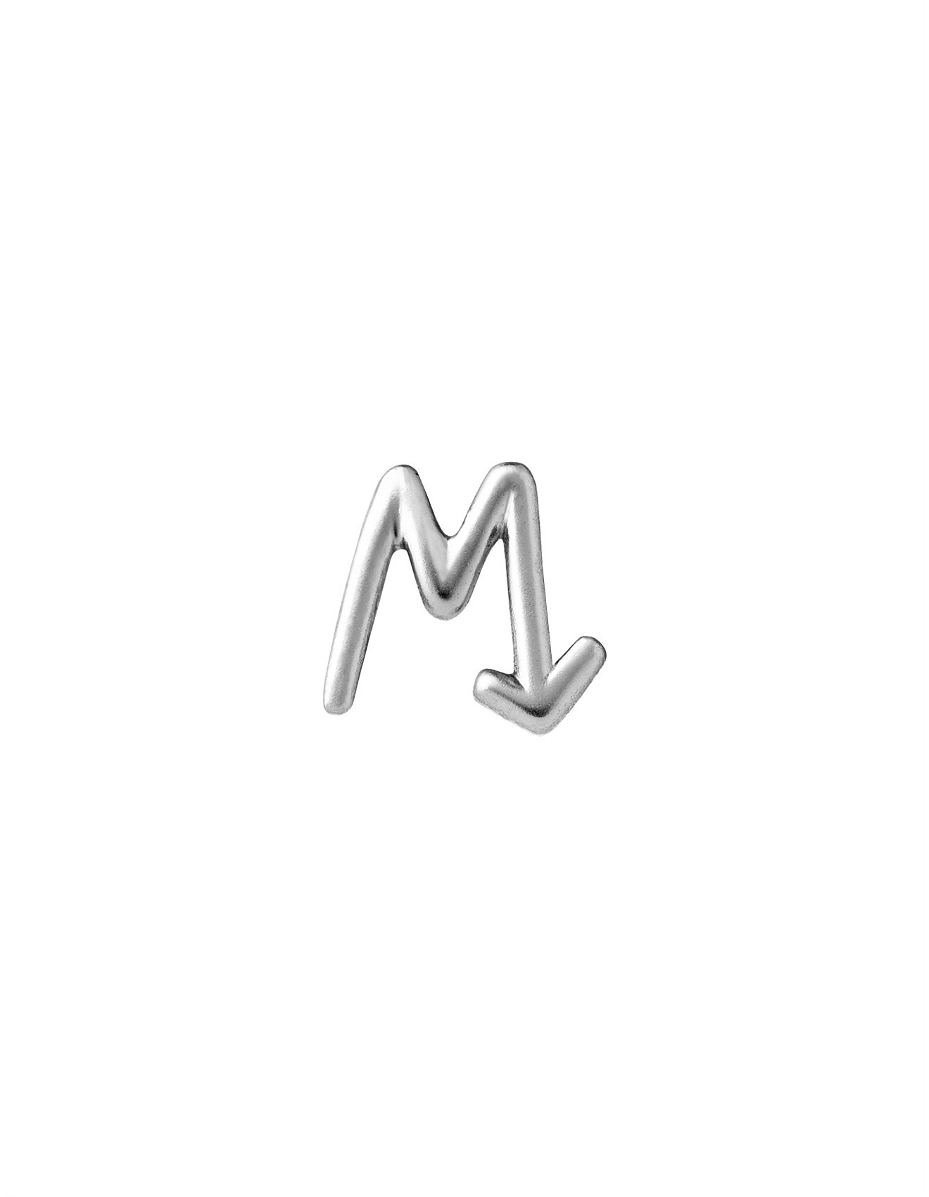 Karen Walker M Initial Love Letter Single Stud | David Jones