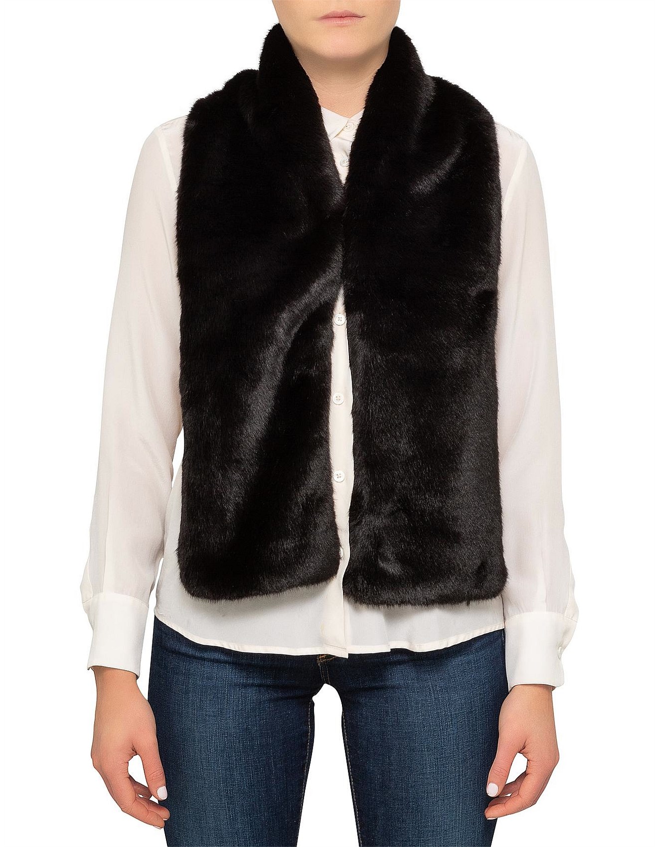 Milana Faux Fur Stole | David Jones