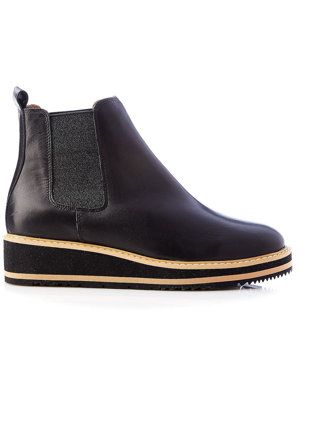 Walnut Melbourne Jade Leather Boot | David Jones