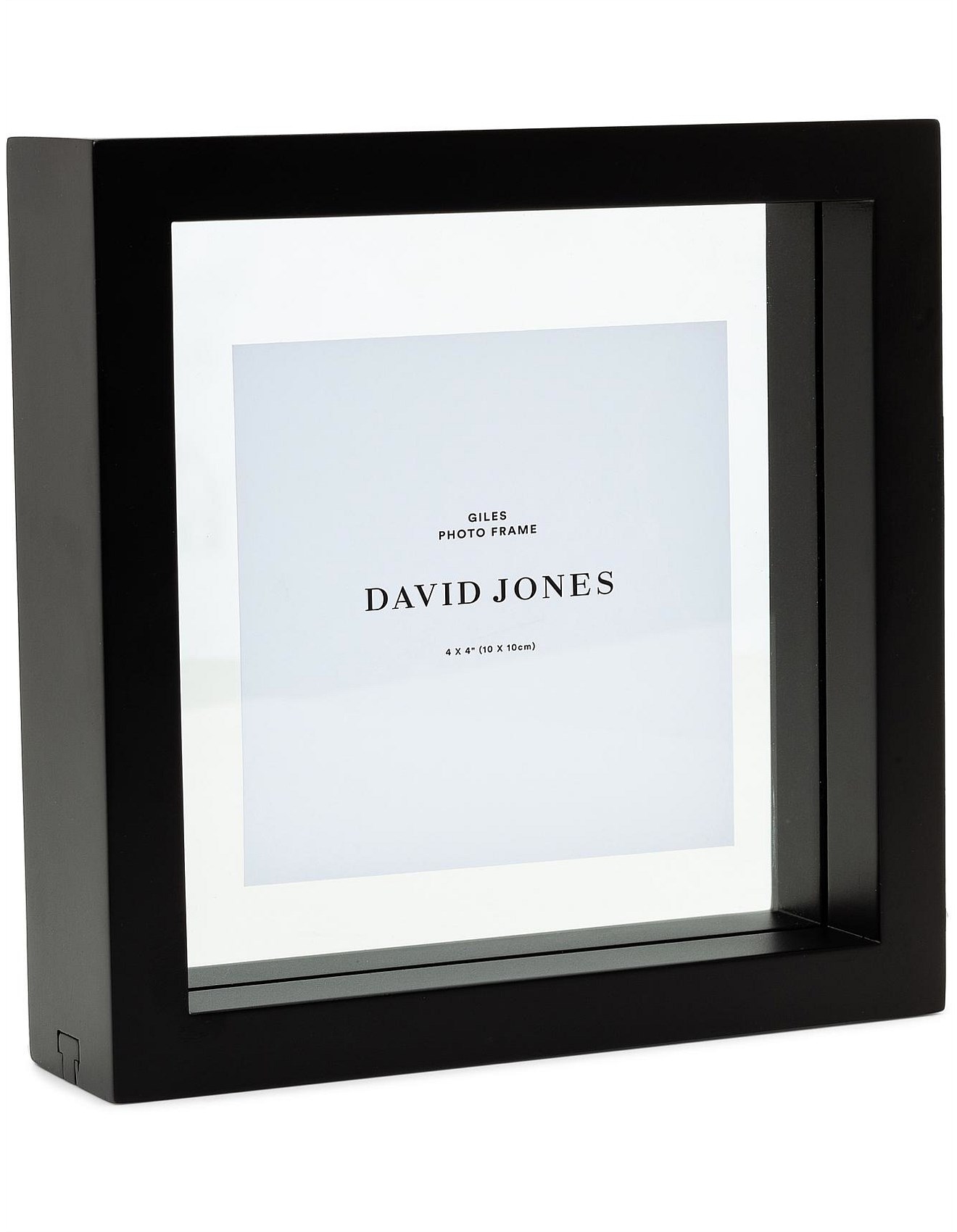 Home Décor - Giles Timber Floating 4X4 Black Timber Frame