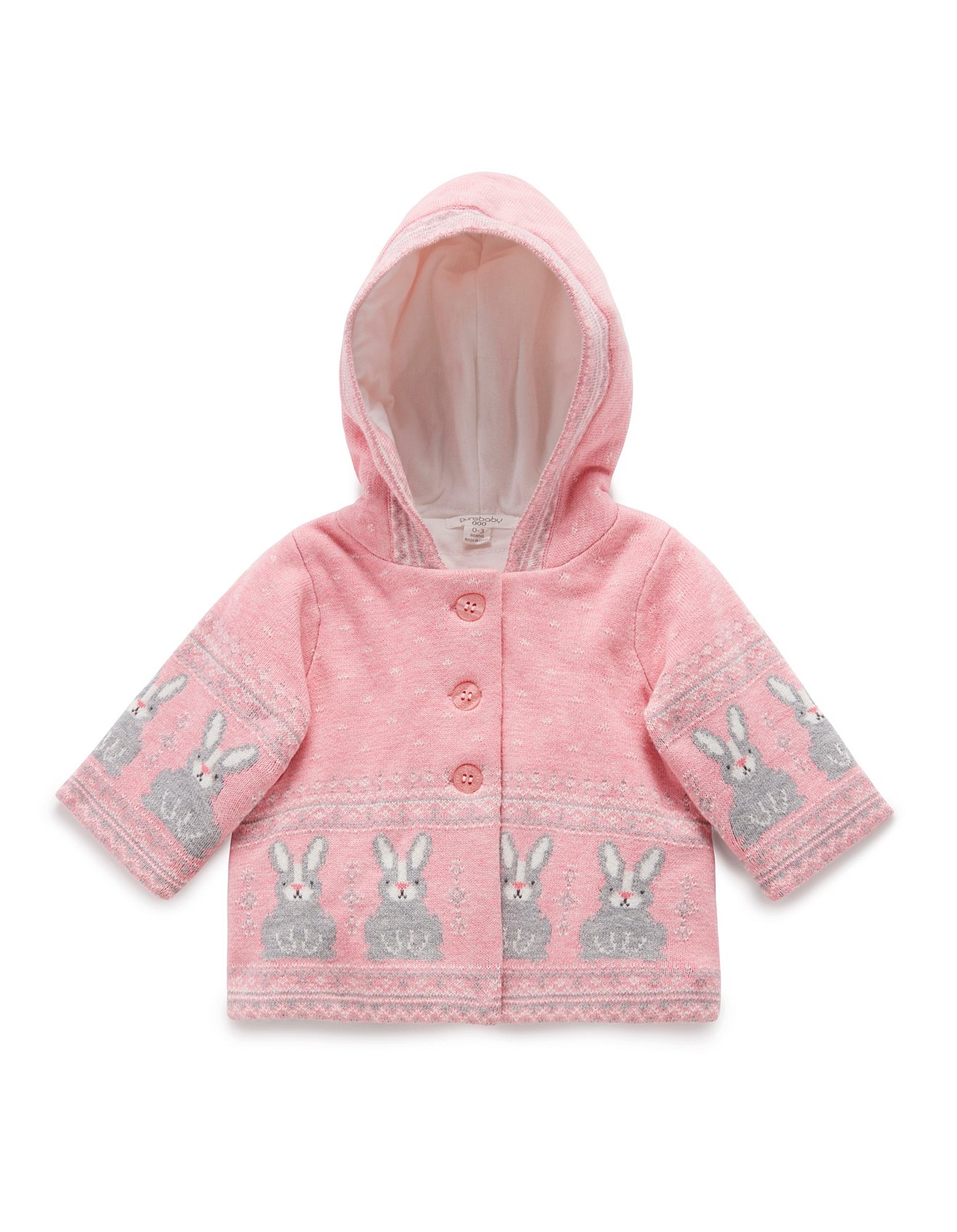 Purebaby Bunny Padded Jacket | David Jones