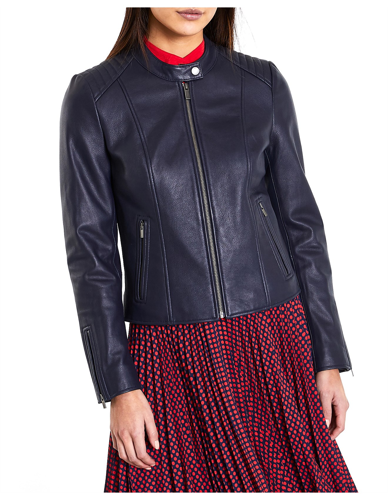 Marcs Women Iman Leather Jacket | David Jones