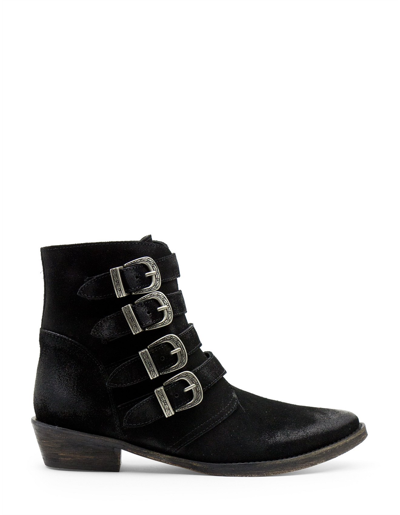 Edward Meller Vidal 4 Buckle Western Boot | David Jones