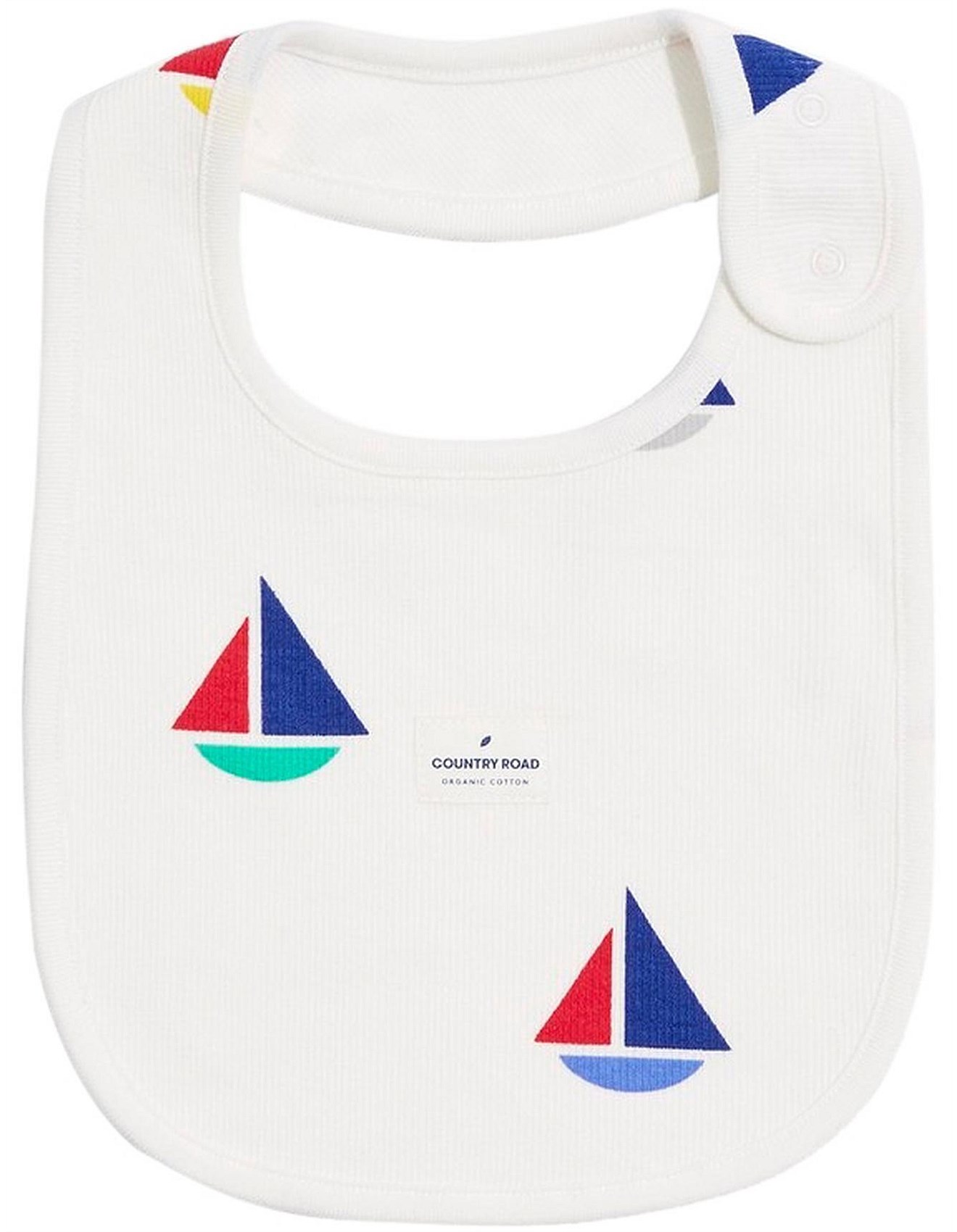 Country Road Rib Sailboat Bib | David Jones