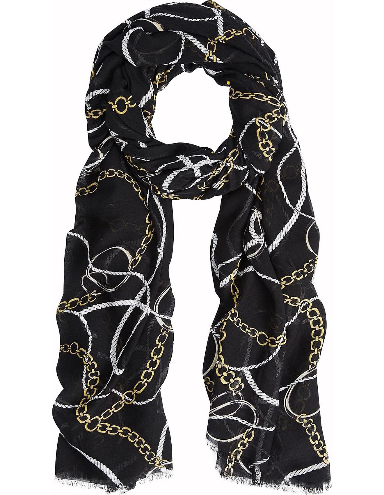 Witchery Chain Print Scarf | David Jones