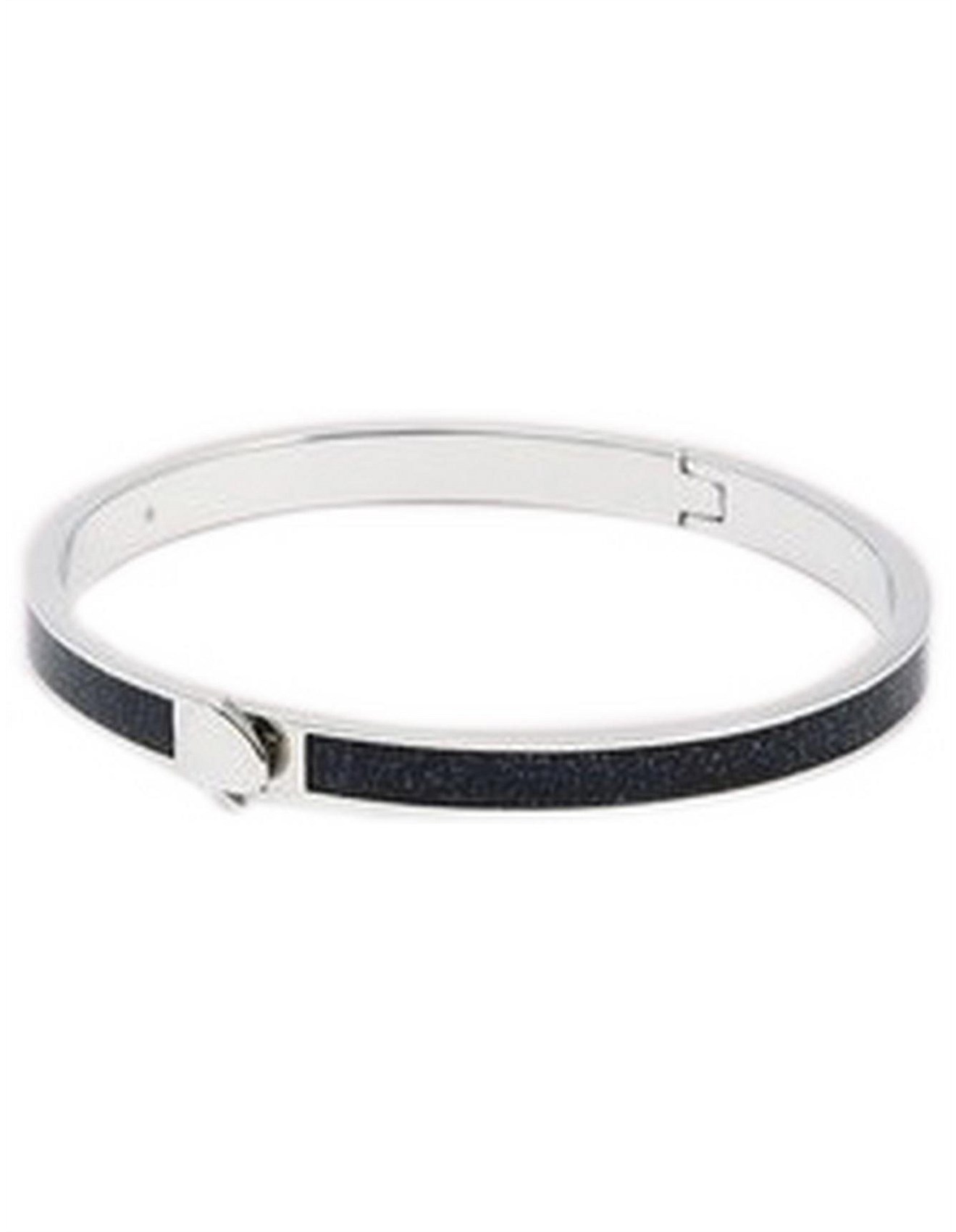 Kate Spade New York Glitter Thin Enml Spade Bangle | David Jones