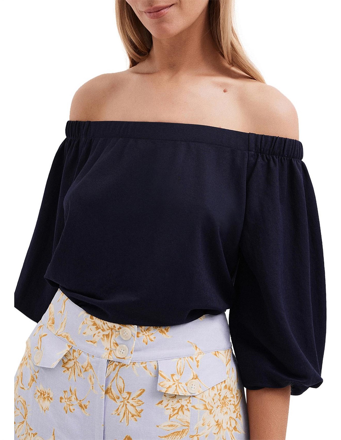 Women's T-shirts | David Jones - Off Shoulder Top