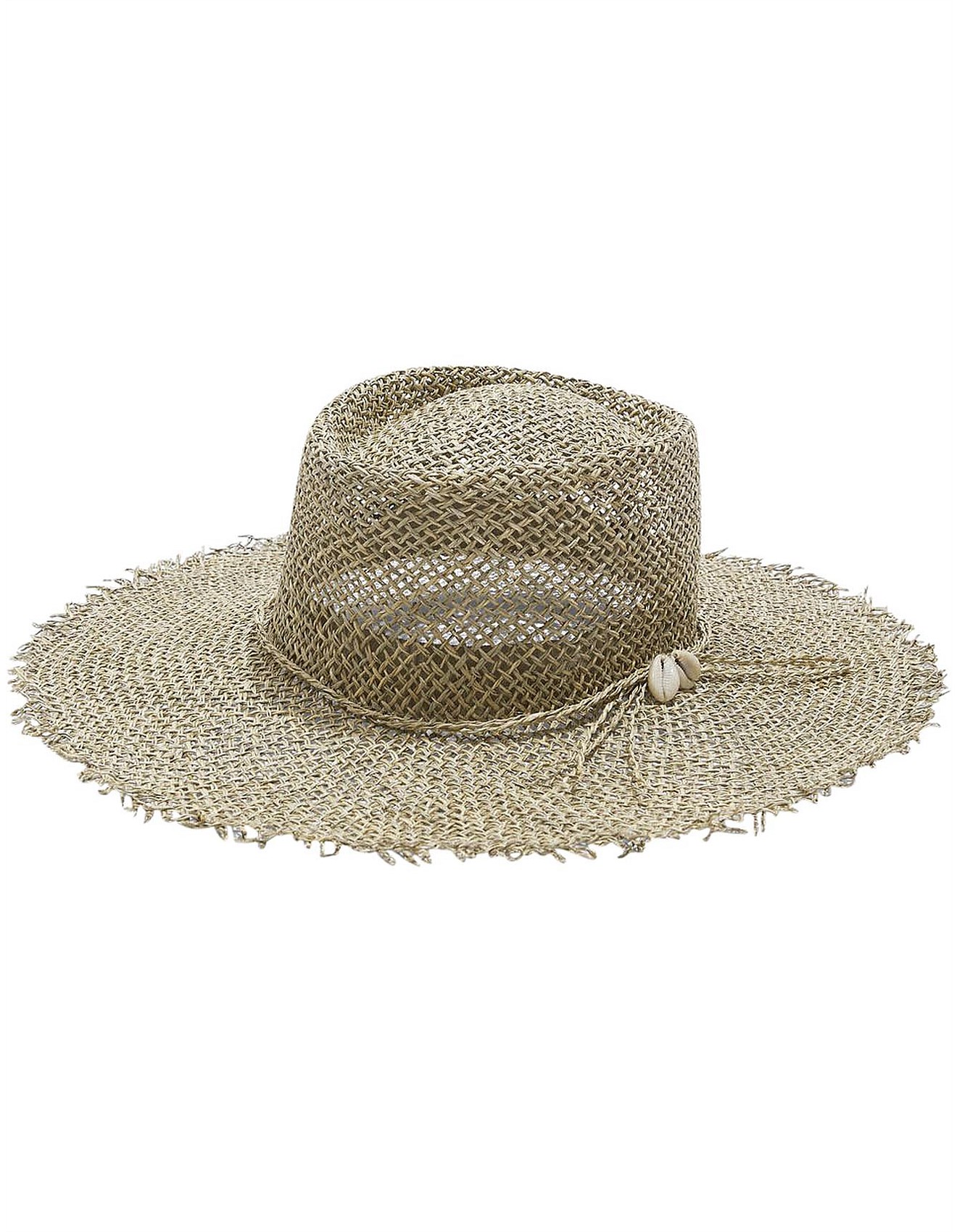 Country Road Shell Trim Hat | David Jones